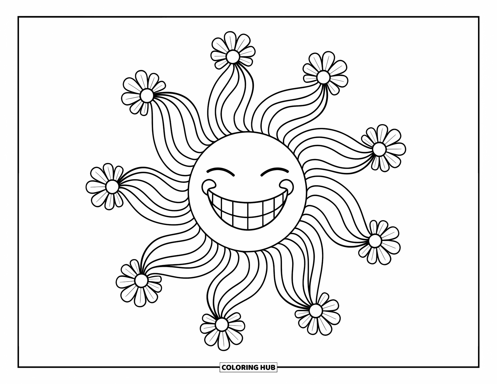 100+ Groovy Coloring Pages for Kids & Adults (Free Printable PDFs)