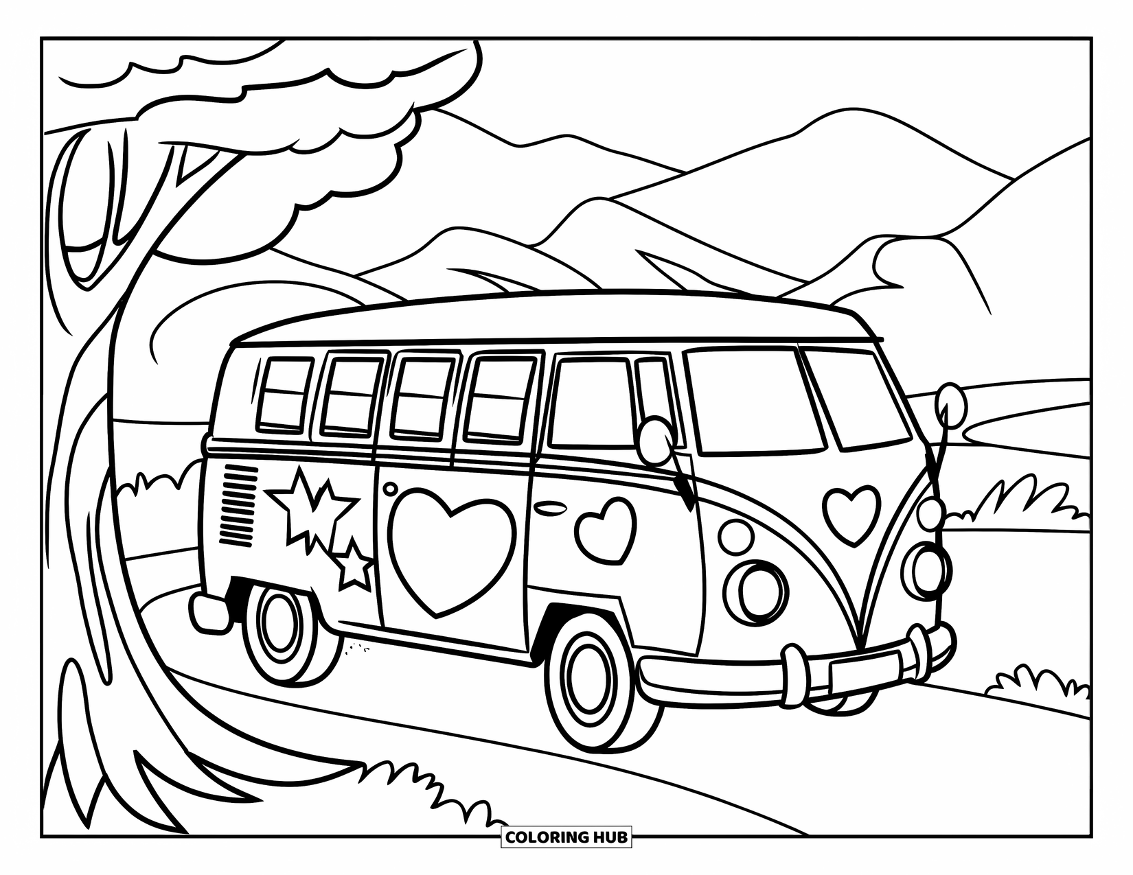 100+ Groovy Coloring Pages for Kids & Adults (Free Printable PDFs)