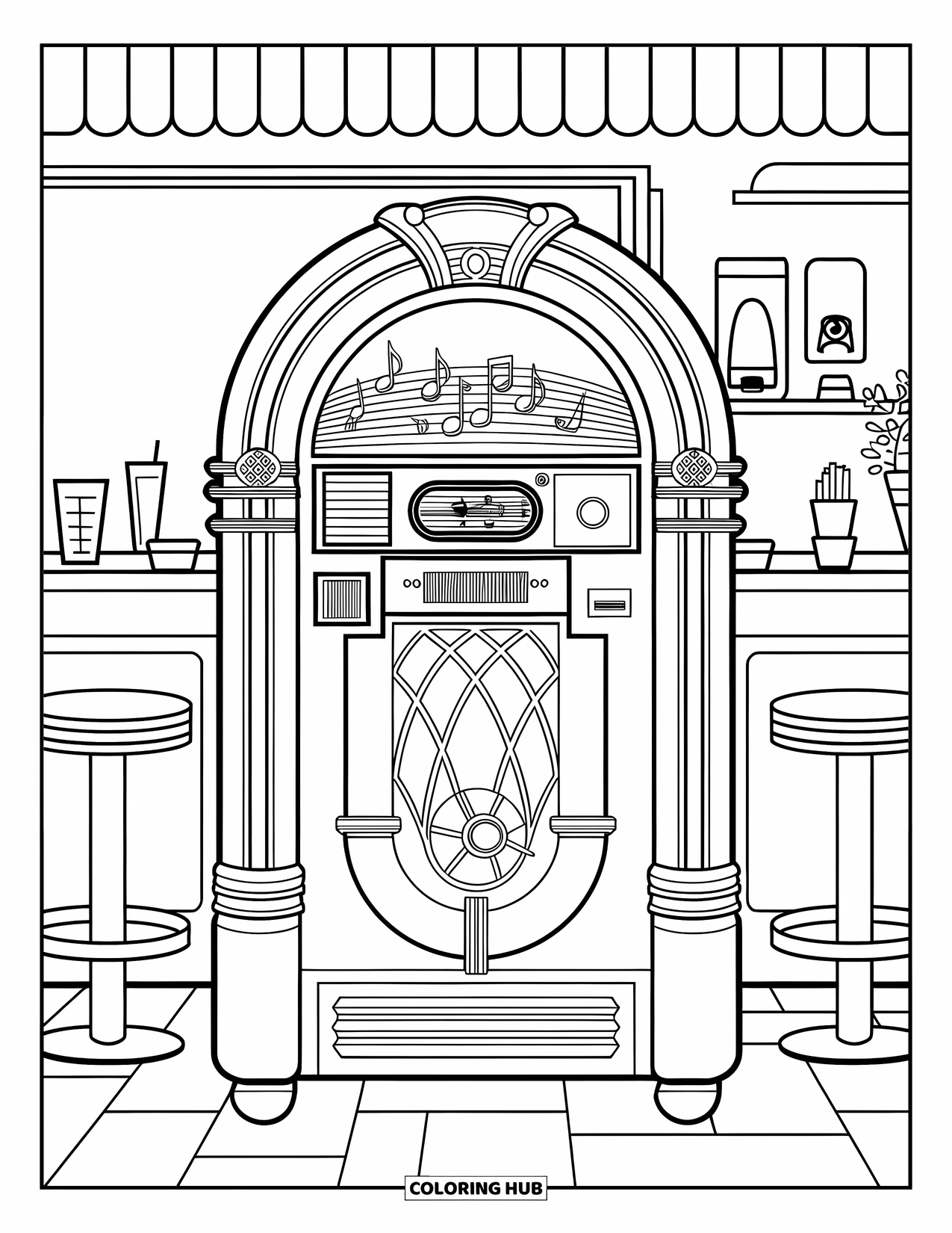 100+ Groovy Coloring Pages for Kids & Adults (Free Printable PDFs)