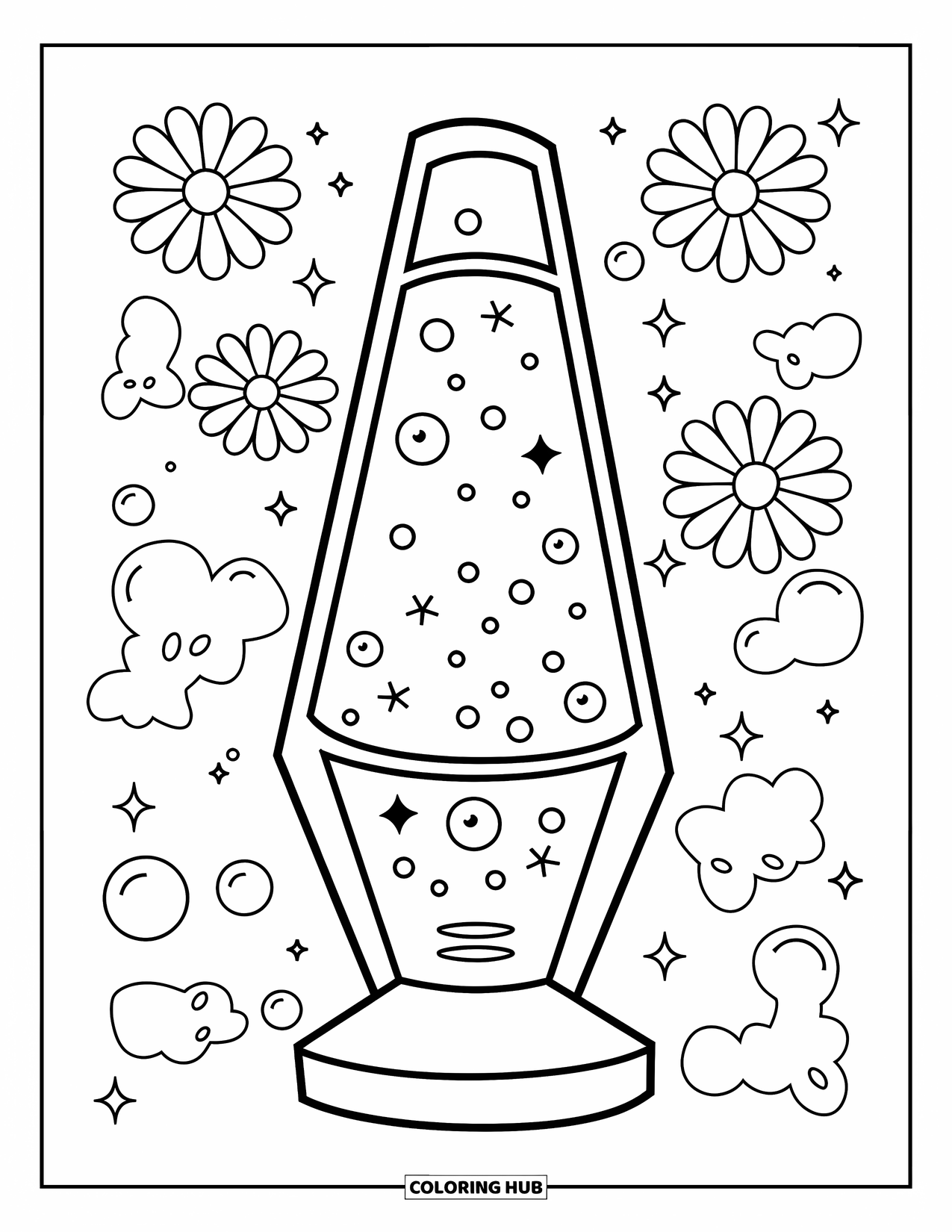 100+ Groovy Coloring Pages for Kids & Adults (Free Printable PDFs)