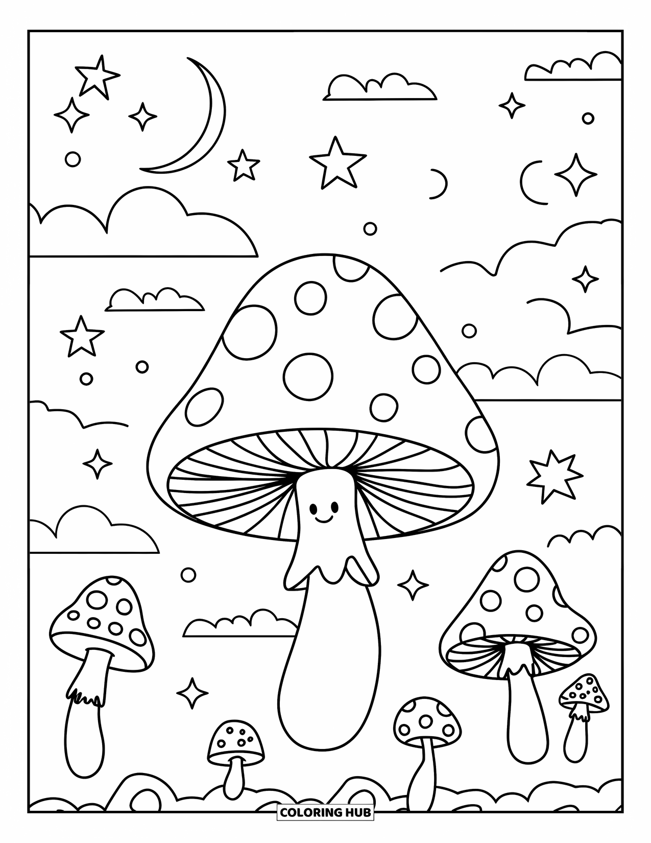 100+ Groovy Coloring Pages for Kids & Adults (Free Printable PDFs)