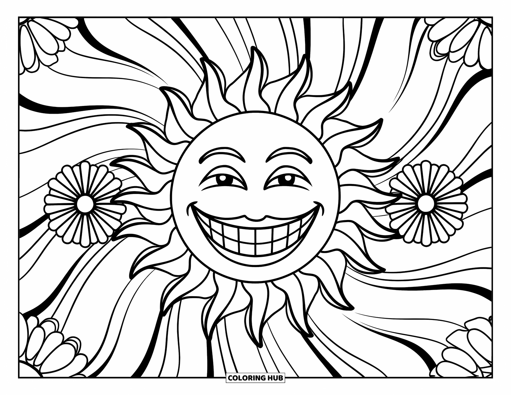 100+ Groovy Coloring Pages for Kids & Adults (Free Printable PDFs)