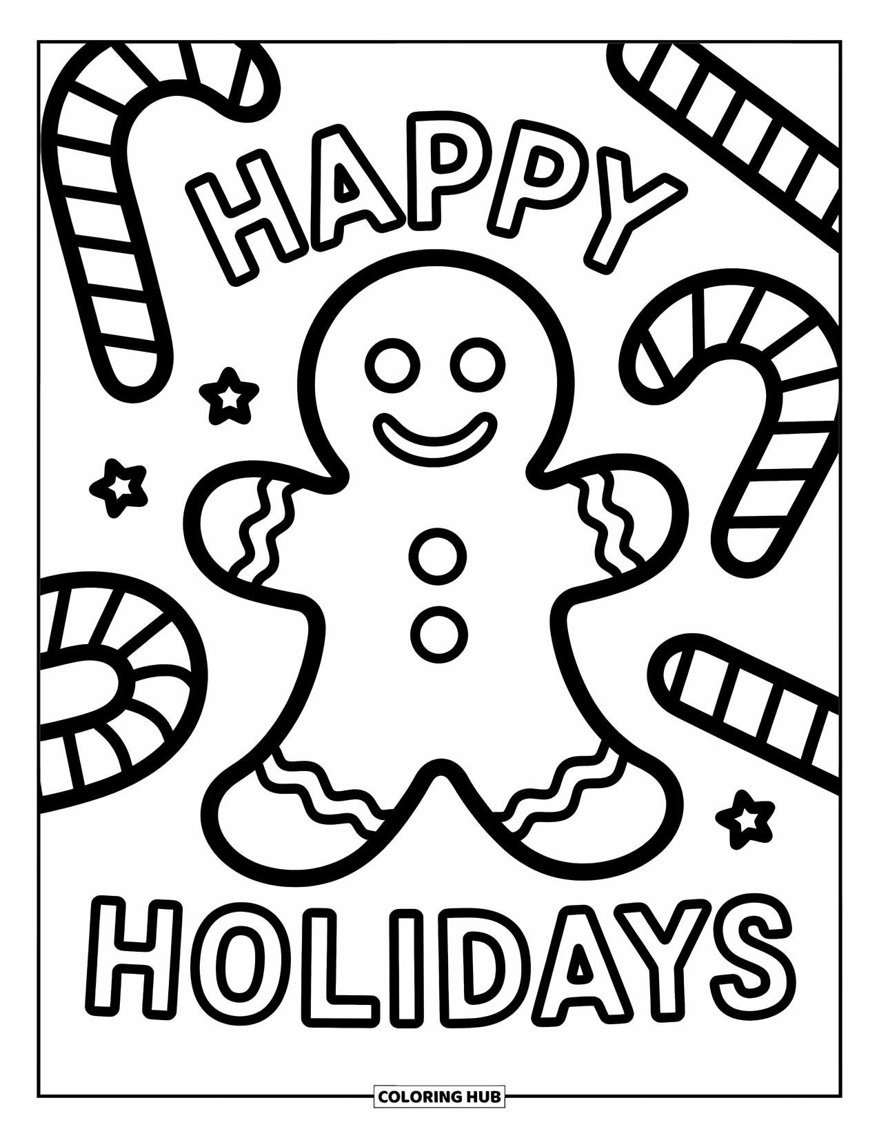 90+ Happy Holidays Coloring Pages for Kids & Adults (Free Printable PDFs)