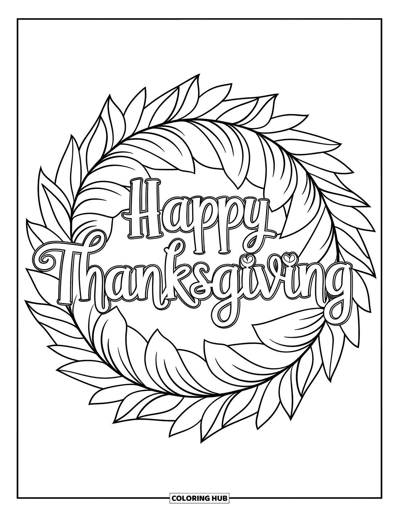 100+ Happy Thanksgiving Coloring Pages for Kids & Adults (Free ...