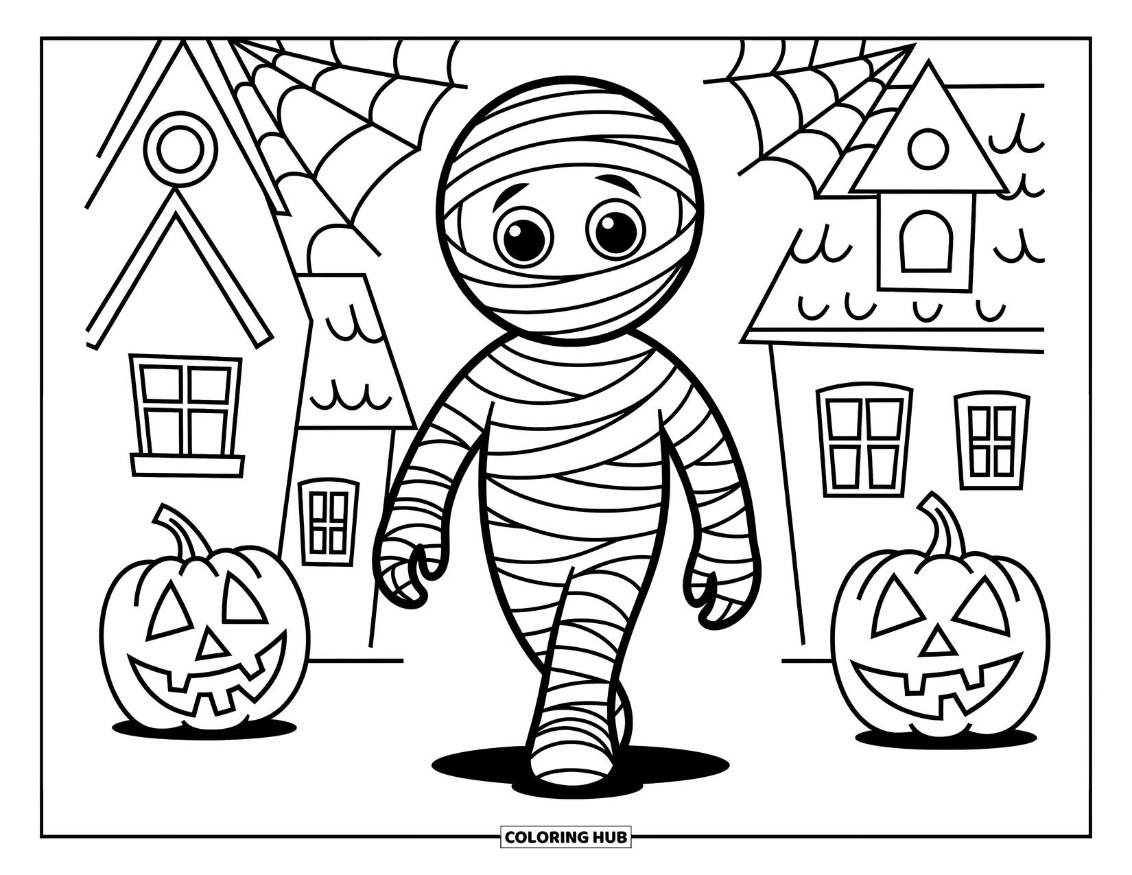 115+ Horror Coloring Pages for Kids & Adults (Free Printable PDFs)