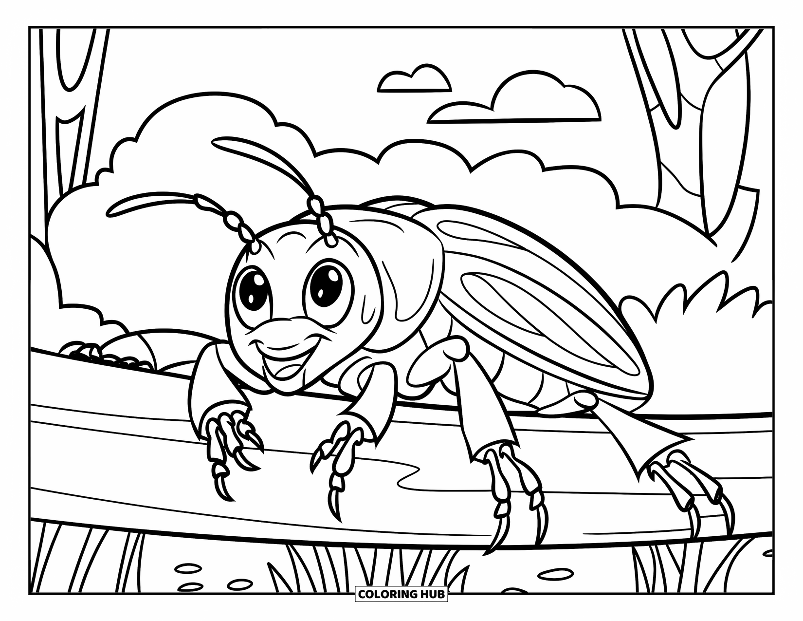 95+ Insects Coloring Pages for Kids & Adults (Free Printable PDFs)