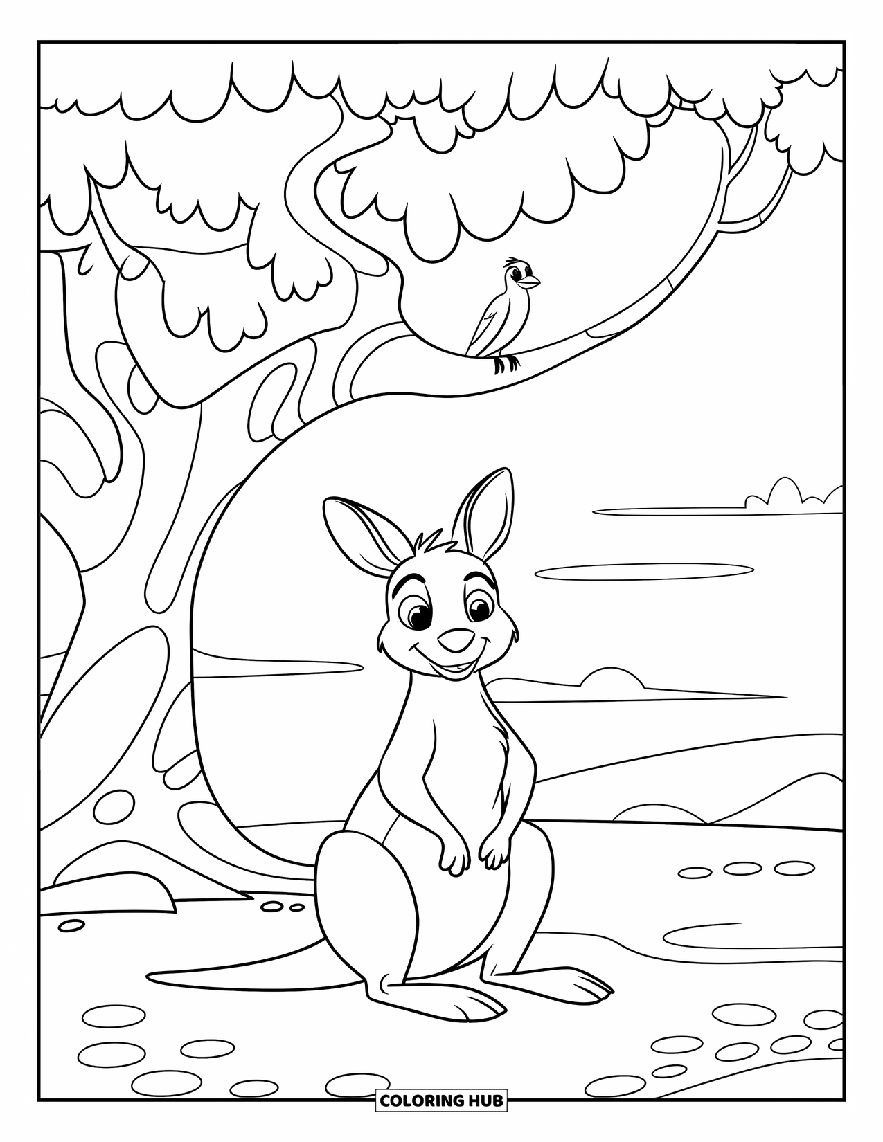 75+ Kangaroo Coloring Pages for Kids & Adults (Free Printable PDFs)