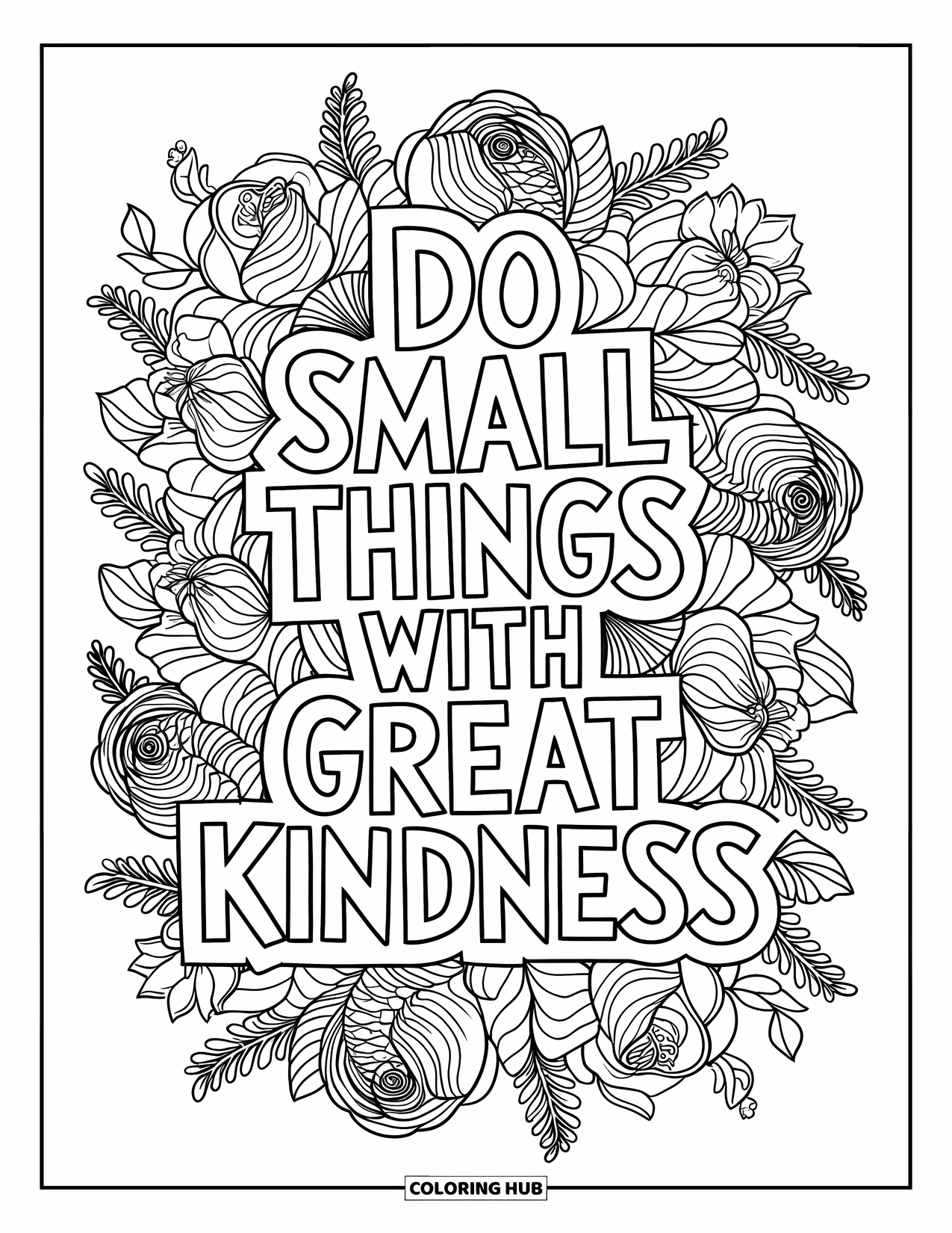 75+ Kindness Coloring Pages for Kids & Adults (Free Printable PDFs)