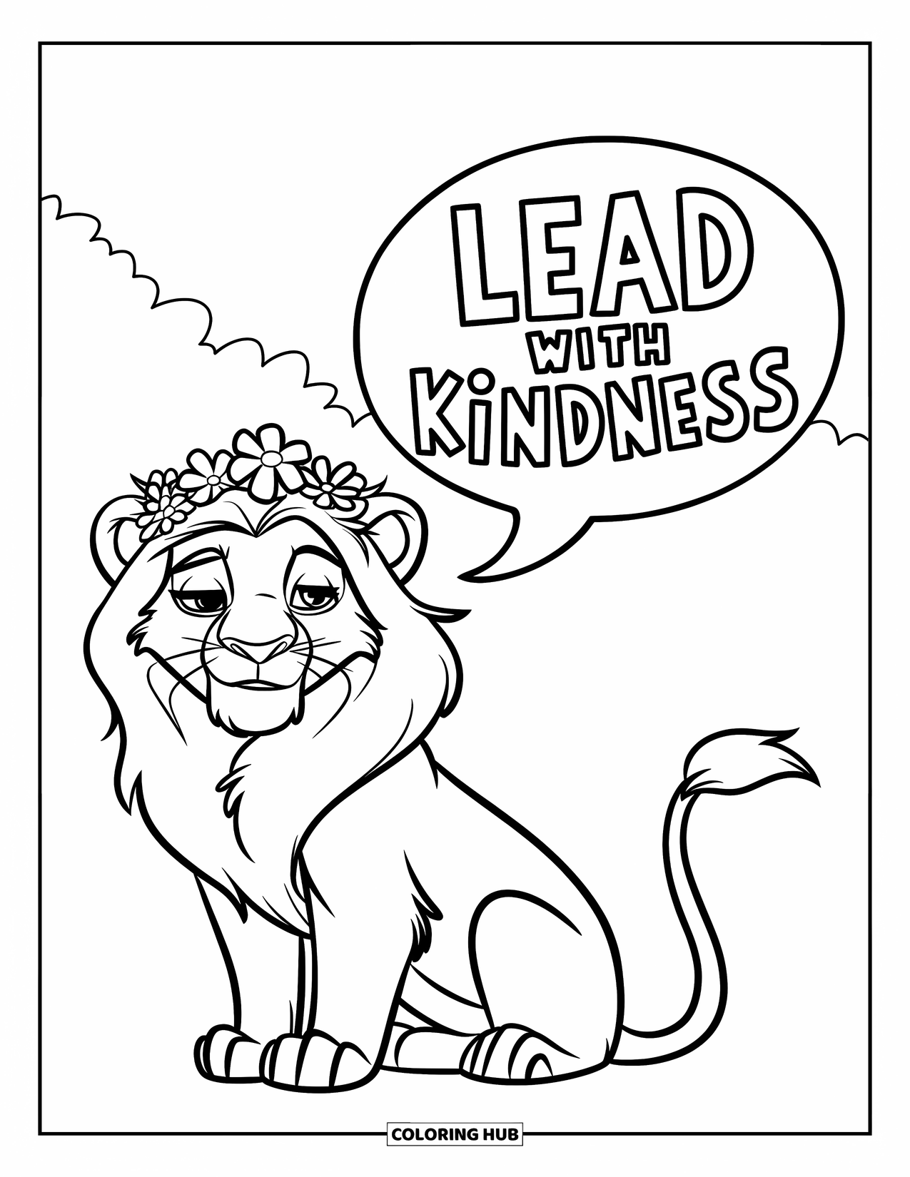 75+ Kindness Coloring Pages for Kids & Adults (Free Printable PDFs)