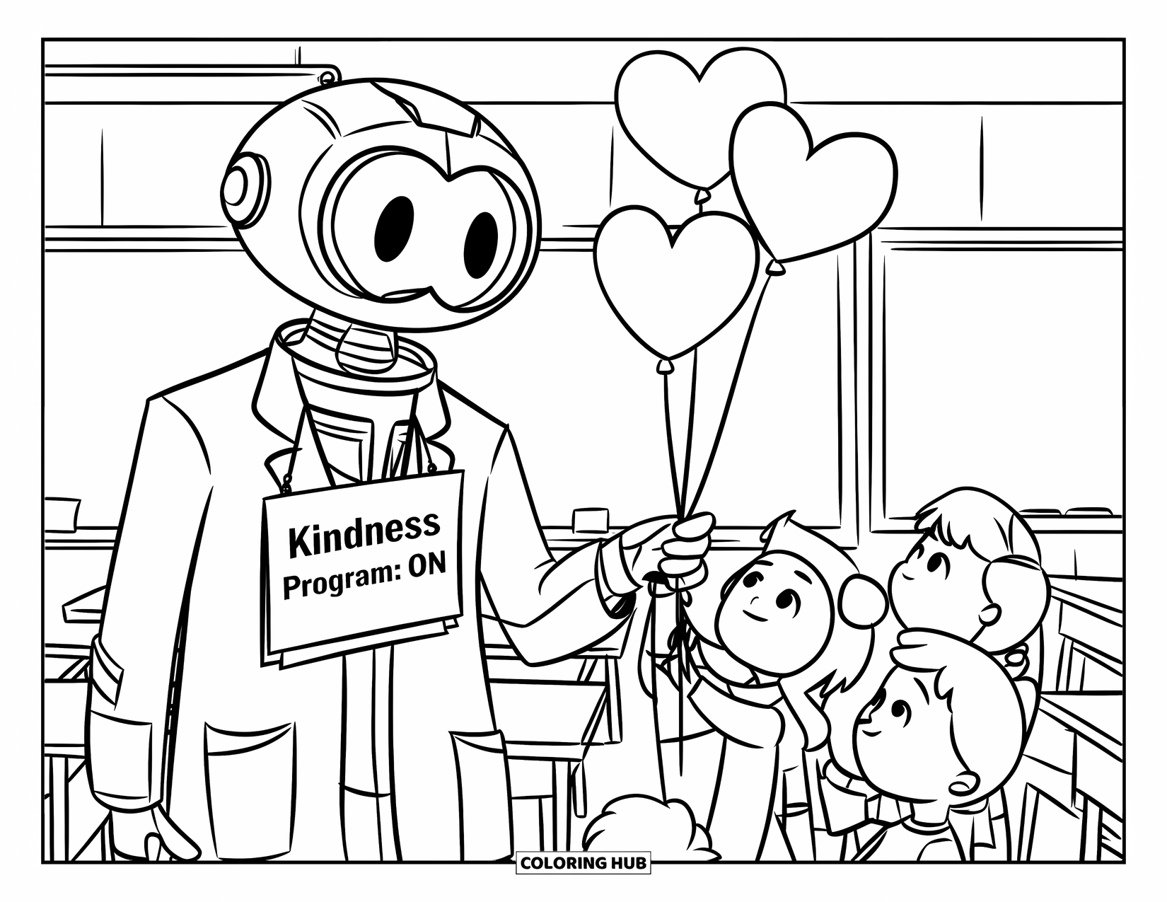75+ Kindness Coloring Pages for Kids & Adults (Free Printable PDFs)