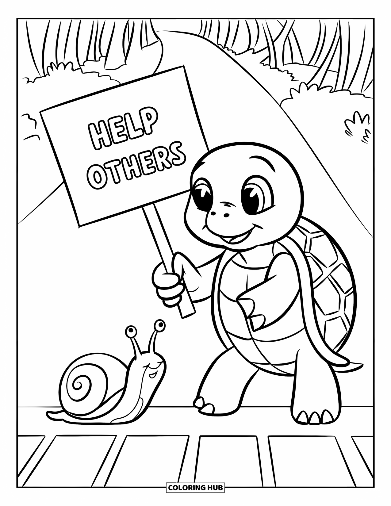 75+ Kindness Coloring Pages for Kids & Adults (Free Printable PDFs)