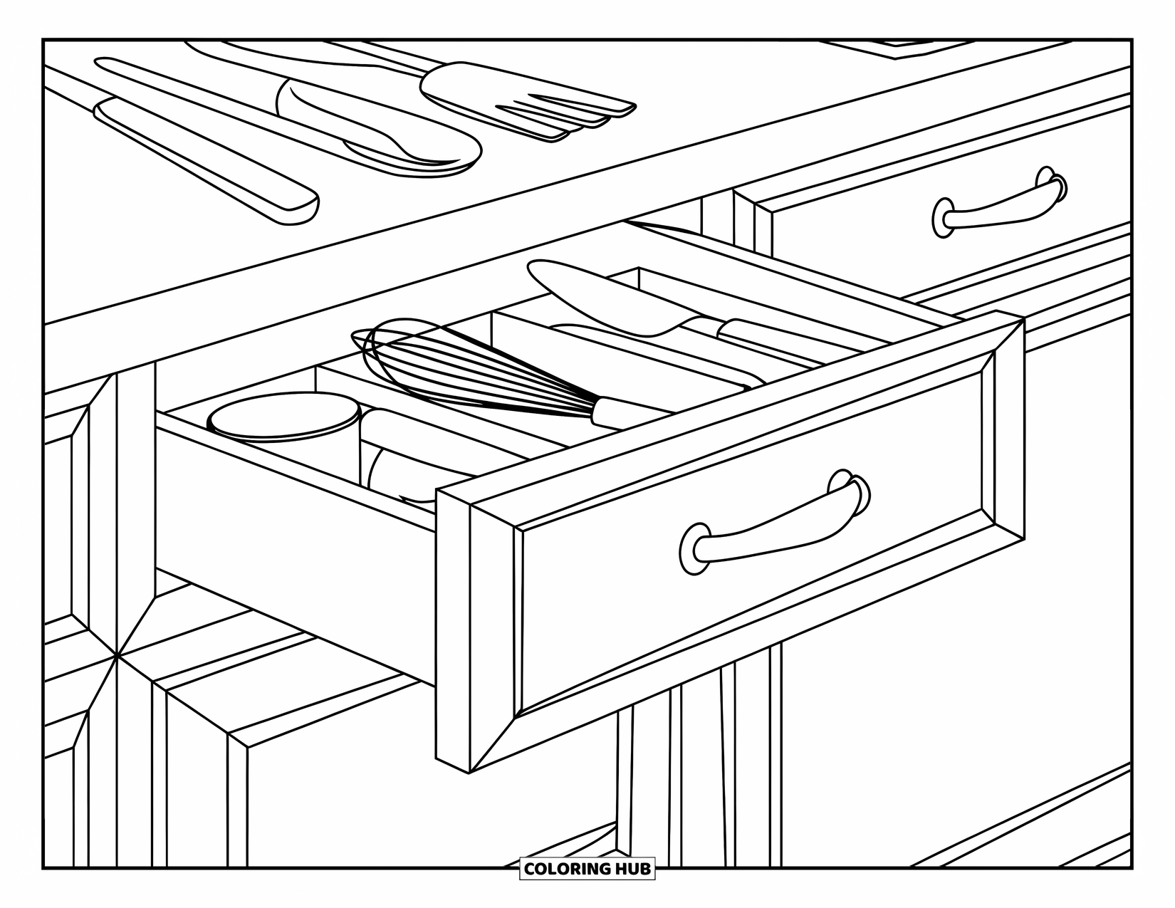 130+ Kitchen Coloring Pages for Kids & Adults (Free Printable PDFs)