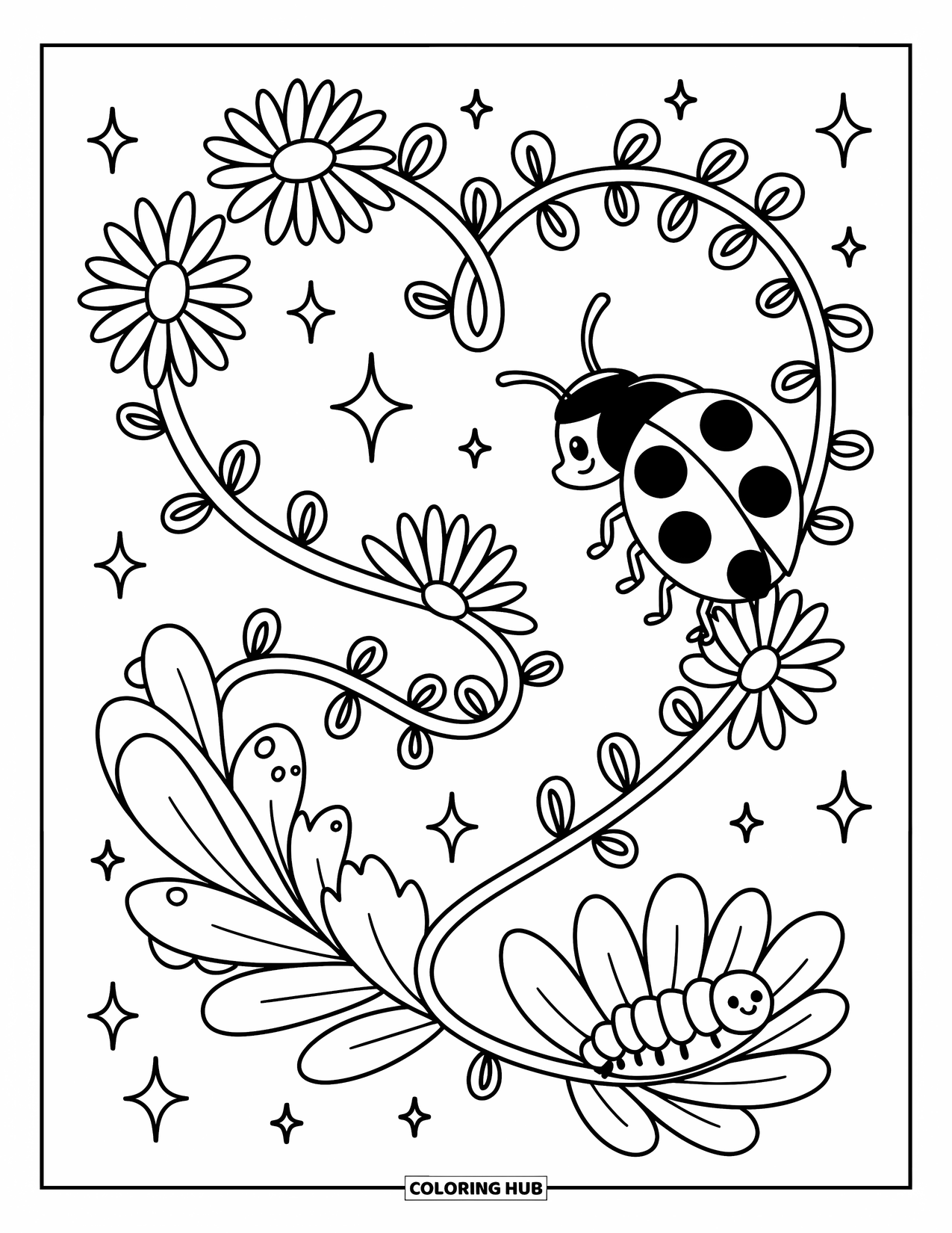 90+ Ladybug Coloring Pages for Kids & Adults (Free Printable PDFs)