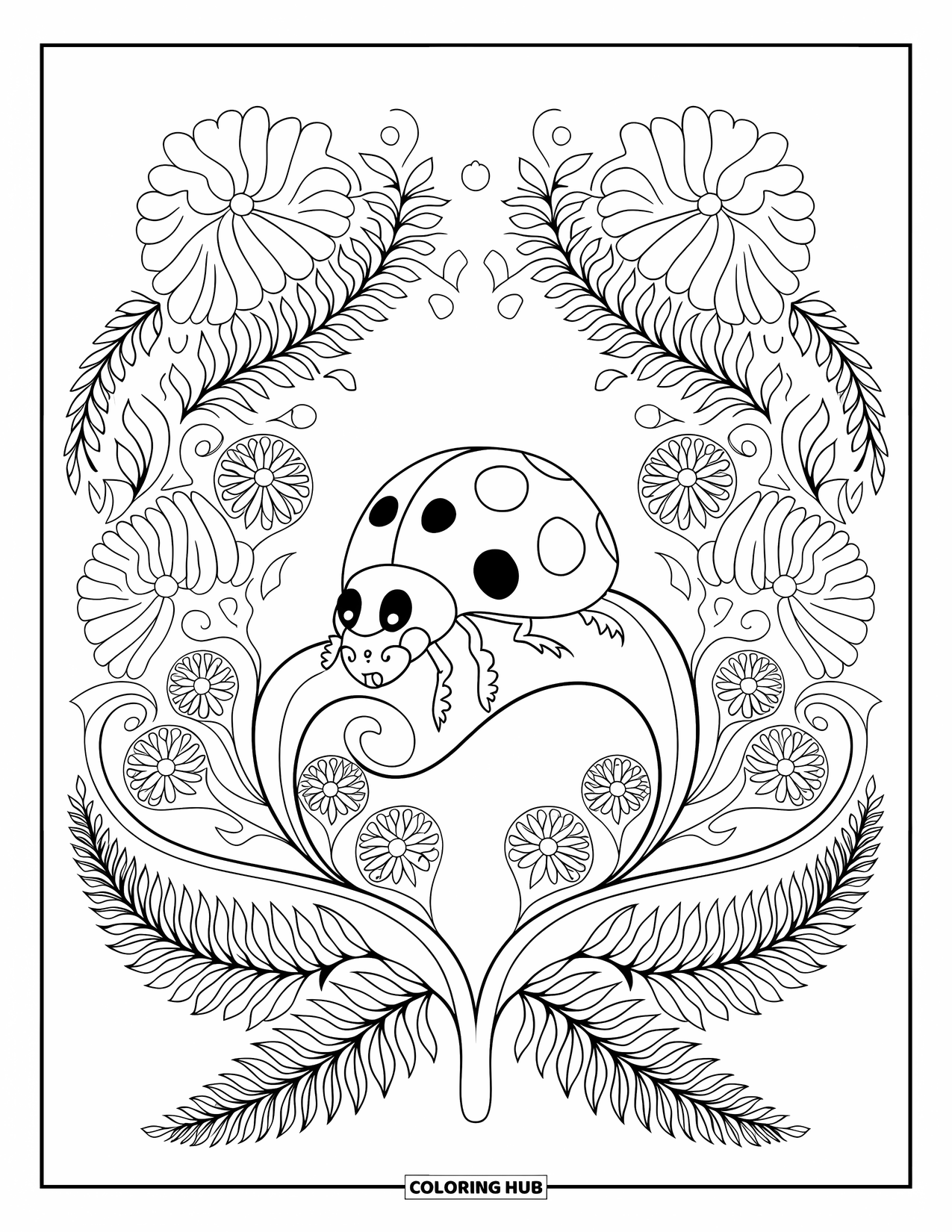 90+ Ladybug Coloring Pages for Kids & Adults (Free Printable PDFs)