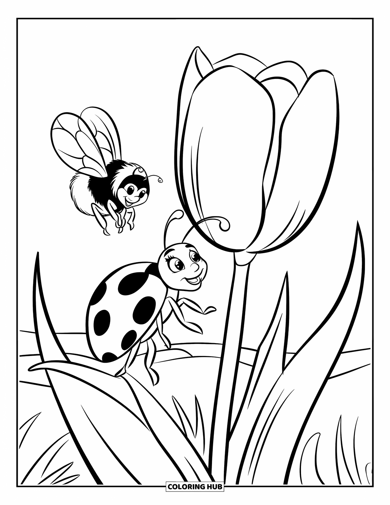 90+ Ladybug Coloring Pages for Kids & Adults (Free Printable PDFs)