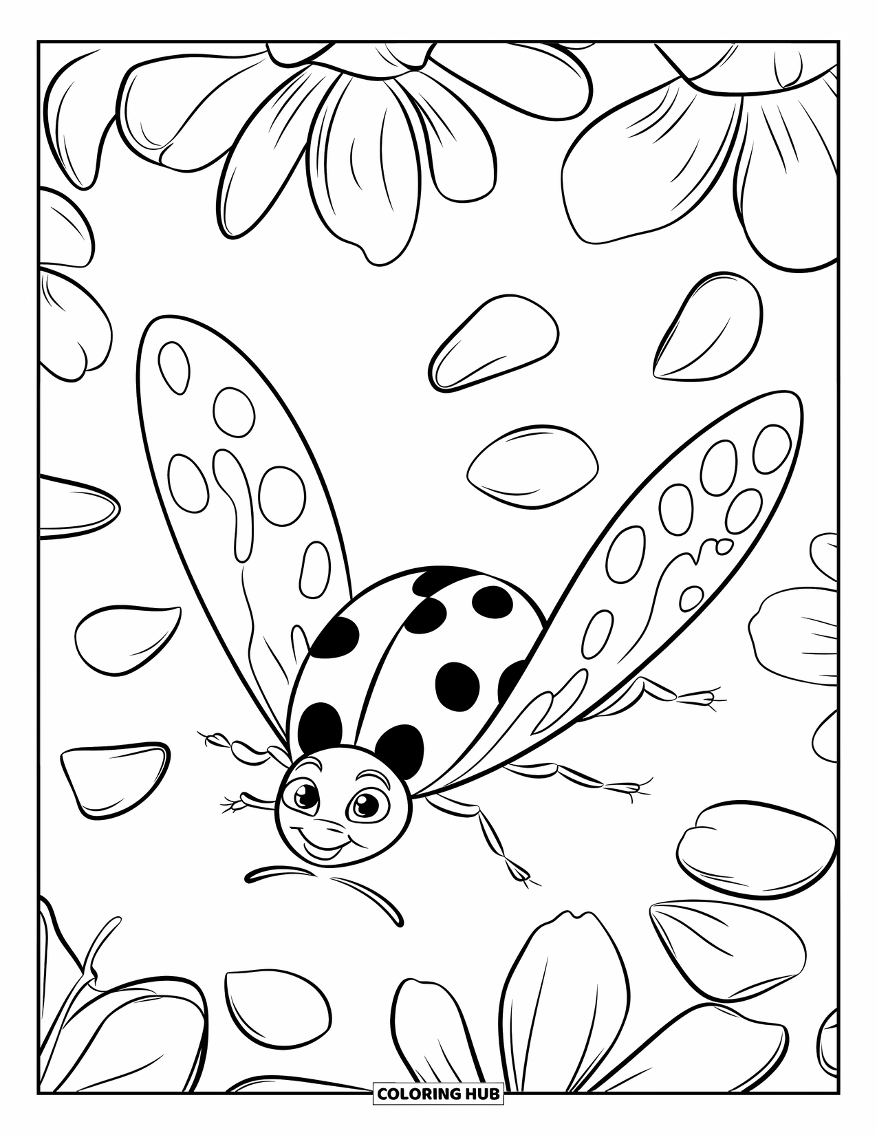 90+ Ladybug Coloring Pages for Kids & Adults (Free Printable PDFs)