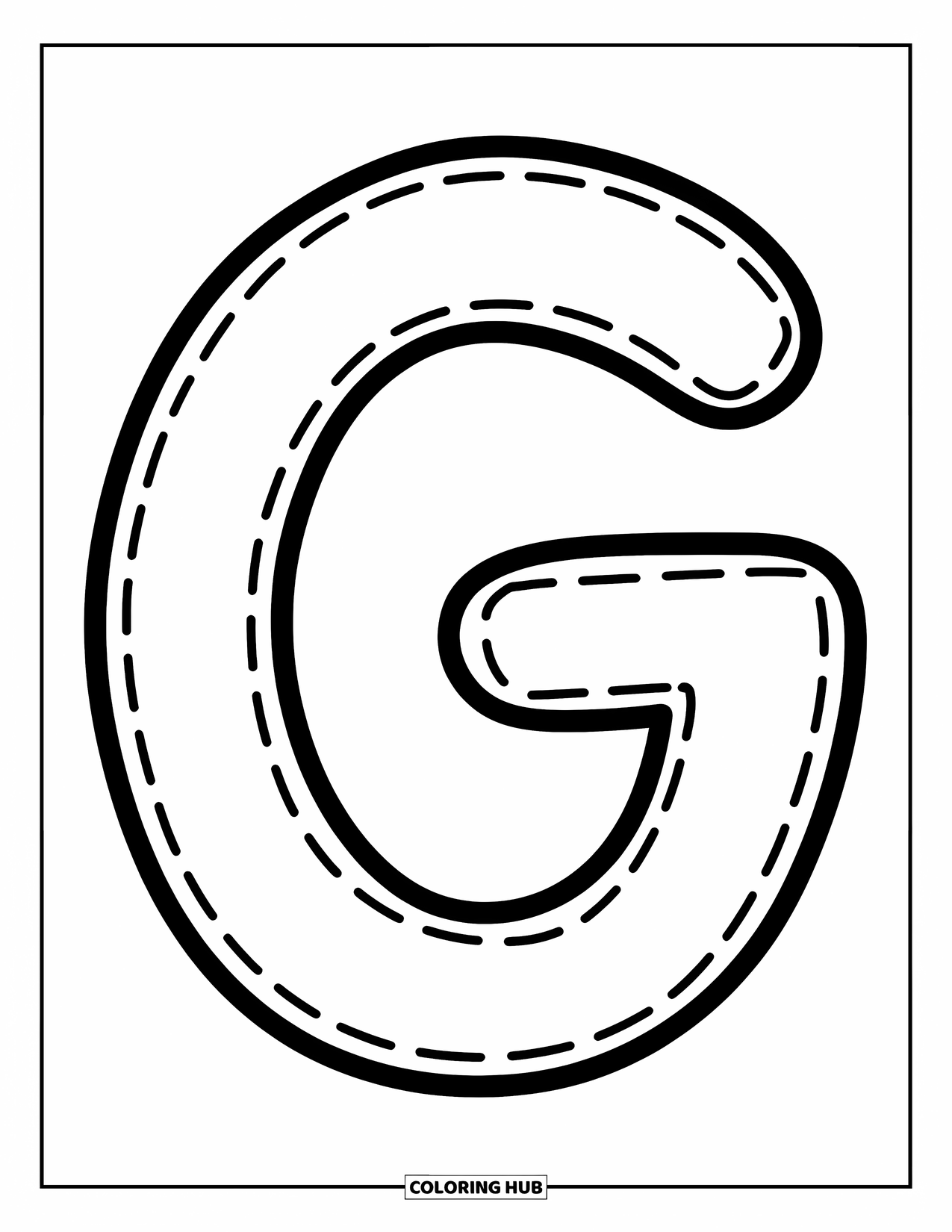 110+ Letter G Coloring Pages for Kids & Adults (Free Printable PDFs)