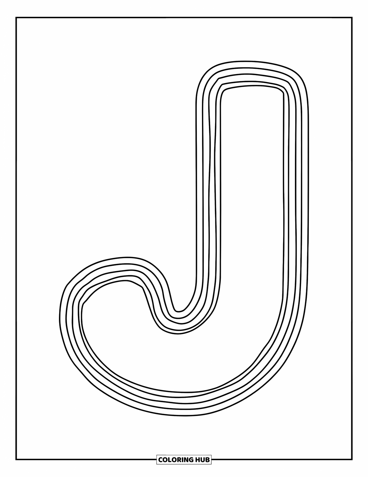 90+ Letter J Coloring Pages for Kids & Adults (Free Printable PDFs)