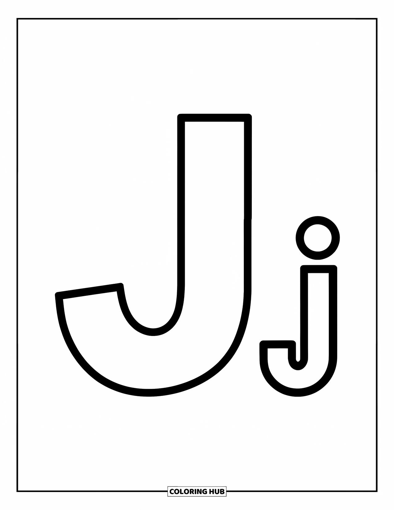 90+ Letter J Coloring Pages for Kids & Adults (Free Printable PDFs)