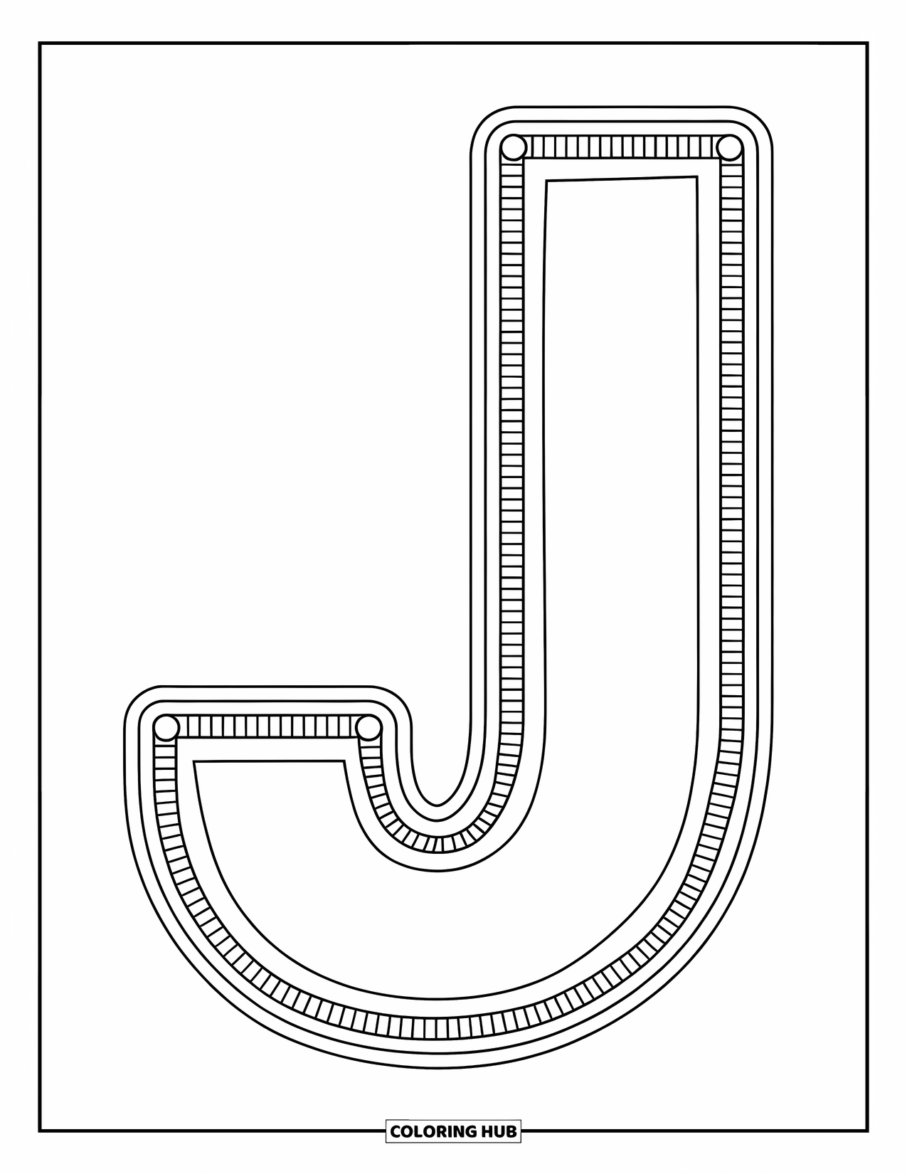 90+ Letter J Coloring Pages for Kids & Adults (Free Printable PDFs)