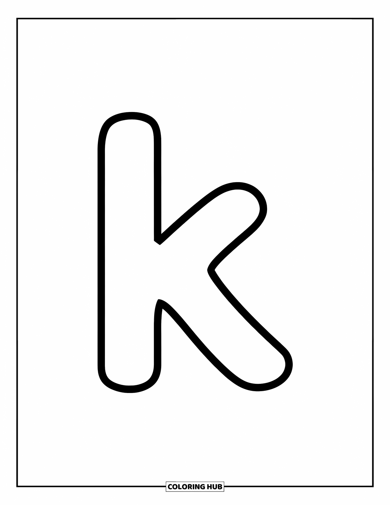 105+ Letter K Coloring Pages for Kids & Adults (Free Printable PDFs)