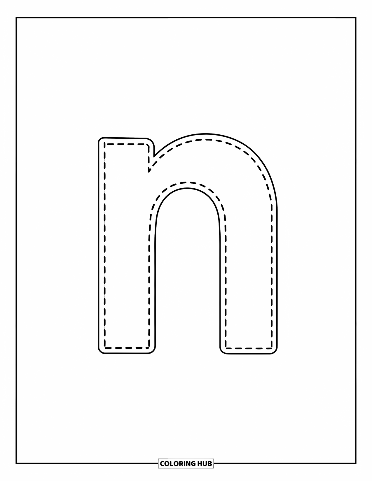 90+ Letter N Coloring Pages for Kids & Adults (Free Printable PDFs)