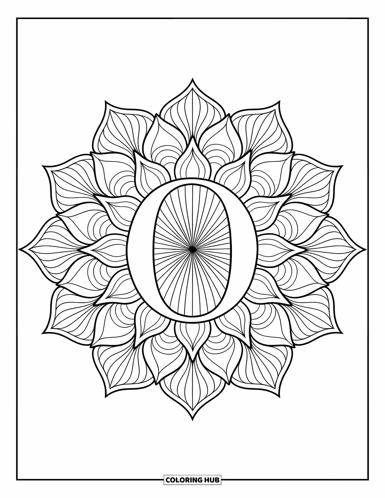 95+ Letter O Coloring Pages for Kids & Adults (Free Printable PDFs)
