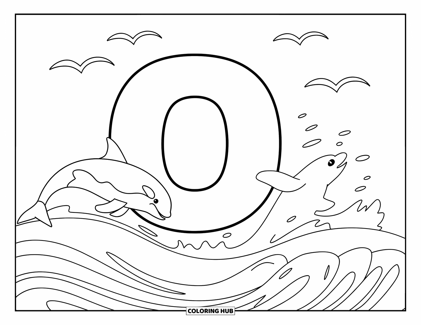 95+ Letter O Coloring Pages for Kids & Adults (Free Printable PDFs)