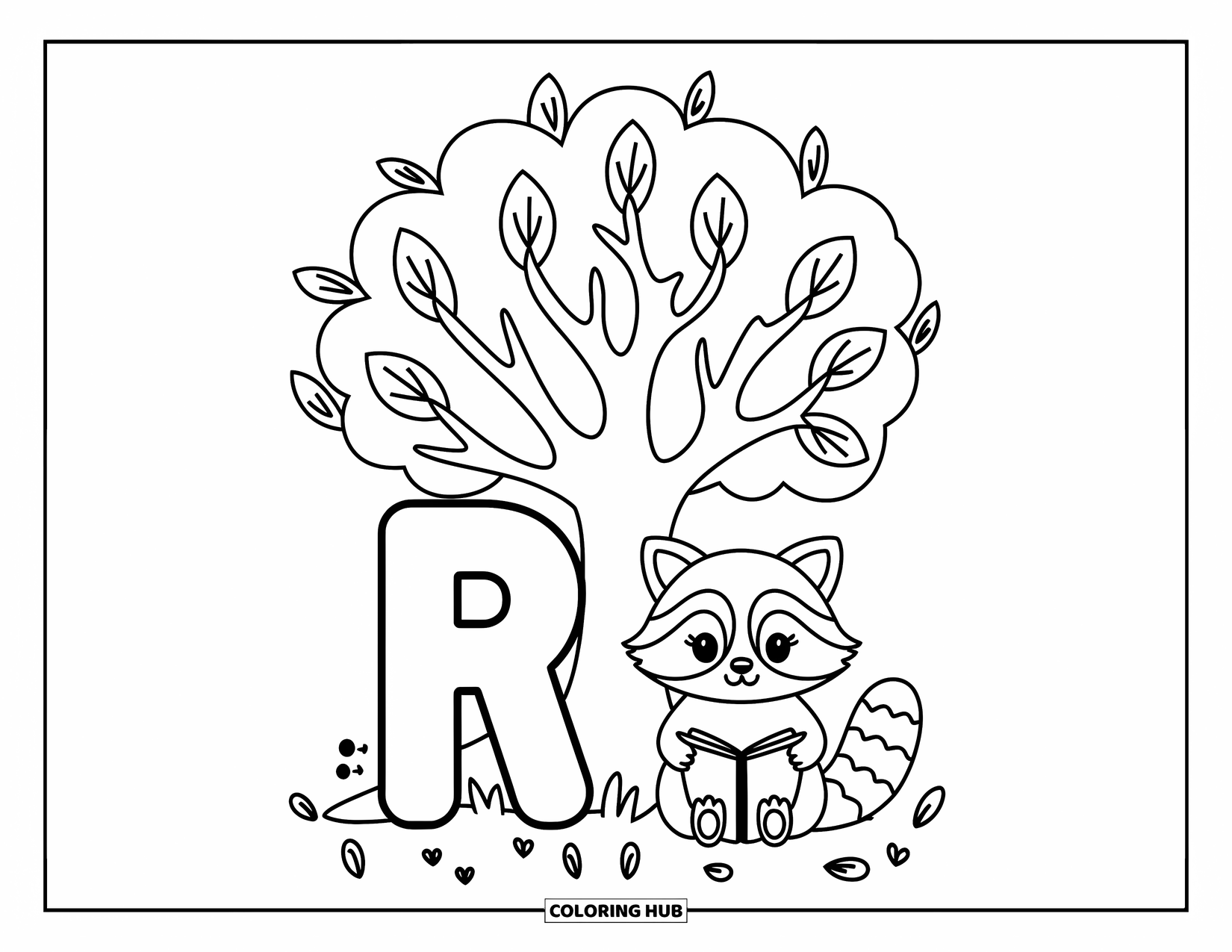 100+ Letter R Coloring Pages for Kids & Adults (Free Printable PDFs)