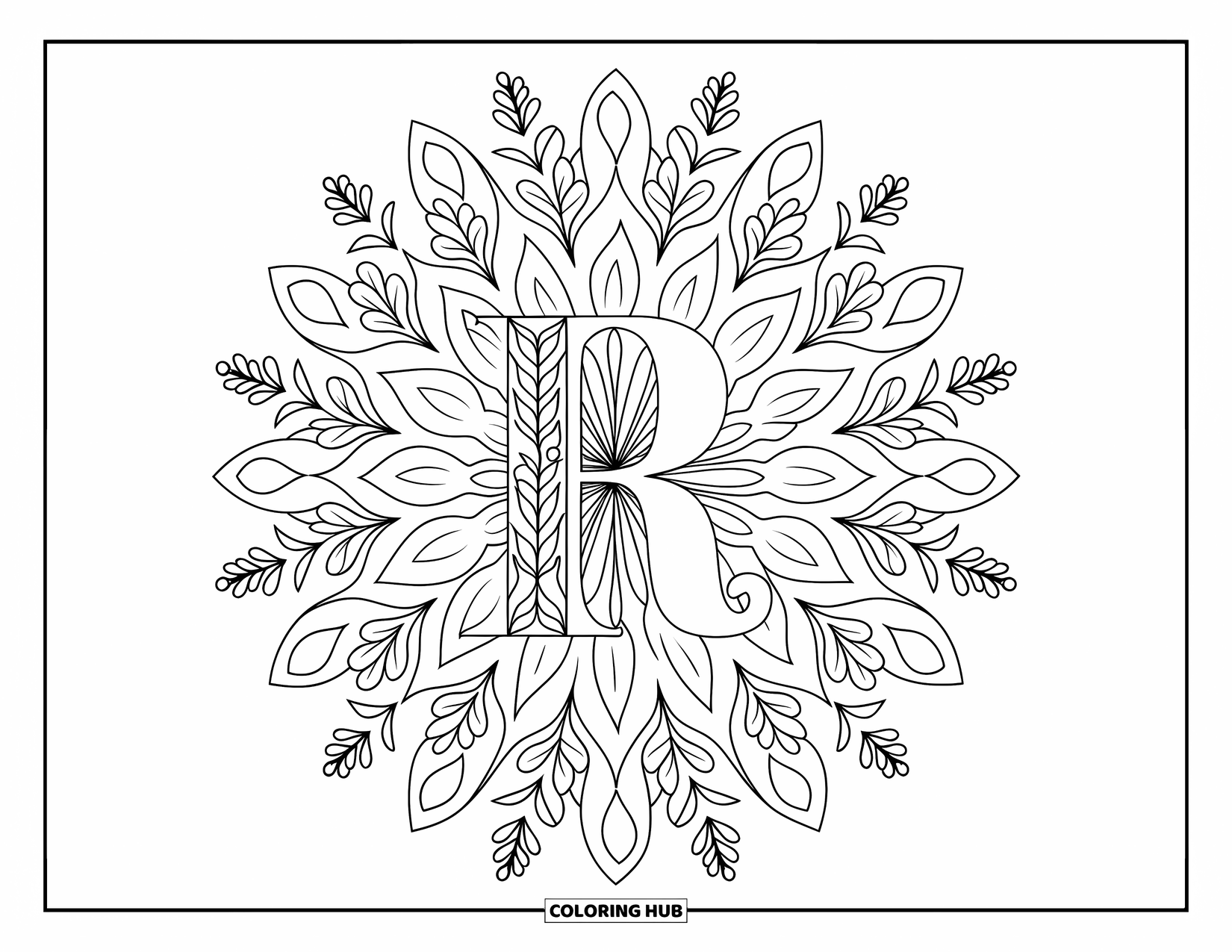 100+ Letter R Coloring Pages for Kids & Adults (Free Printable PDFs)