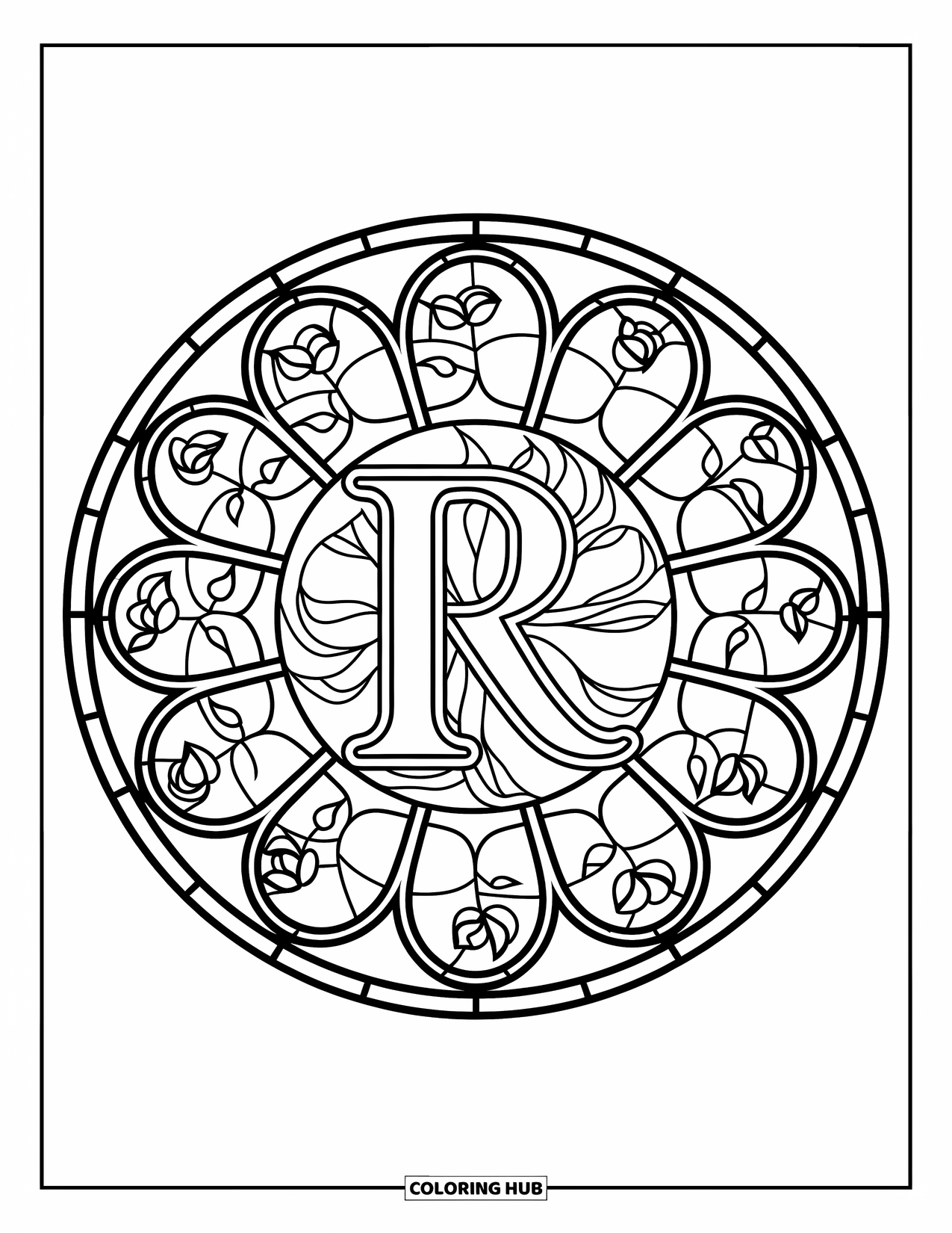100+ Letter R Coloring Pages for Kids & Adults (Free Printable PDFs)