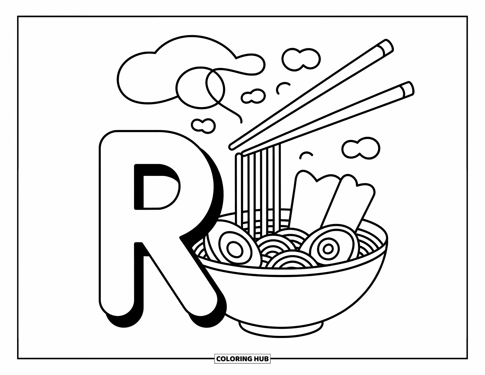 100+ Letter R Coloring Pages for Kids & Adults (Free Printable PDFs)