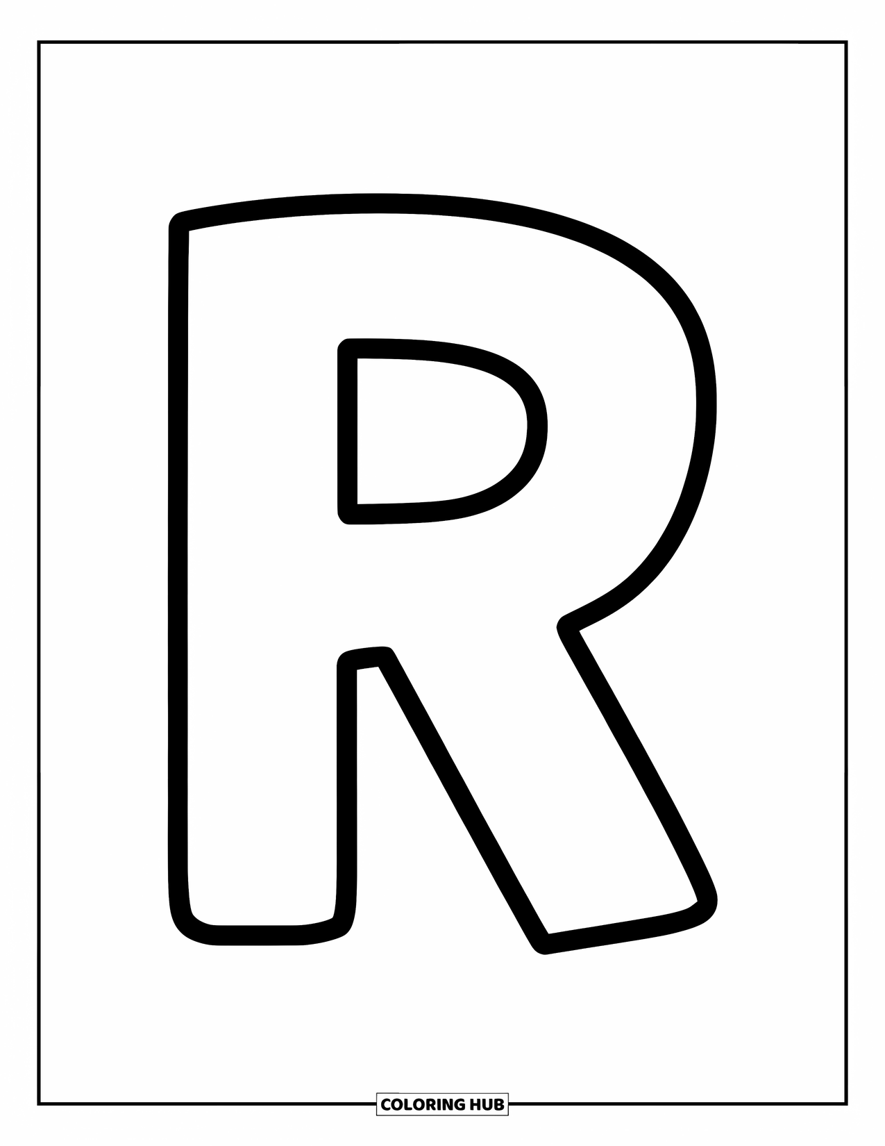 100+ Letter R Coloring Pages for Kids & Adults (Free Printable PDFs)