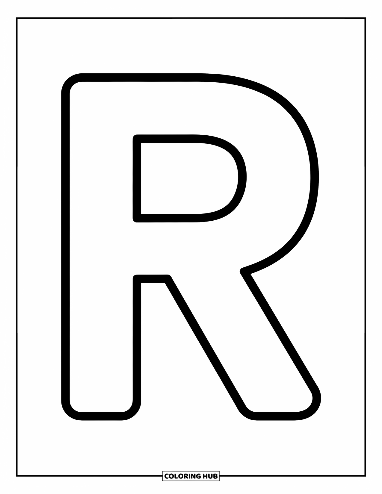 100+ Letter R Coloring Pages for Kids & Adults (Free Printable PDFs)
