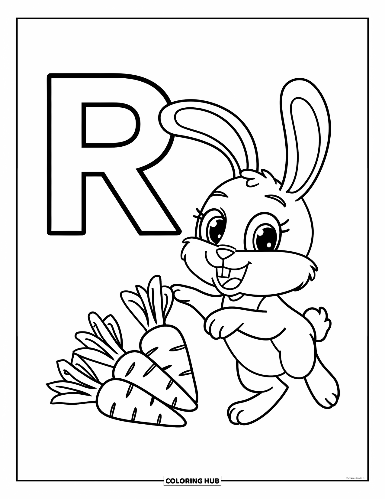 100+ Letter R Coloring Pages for Kids & Adults (Free Printable PDFs)