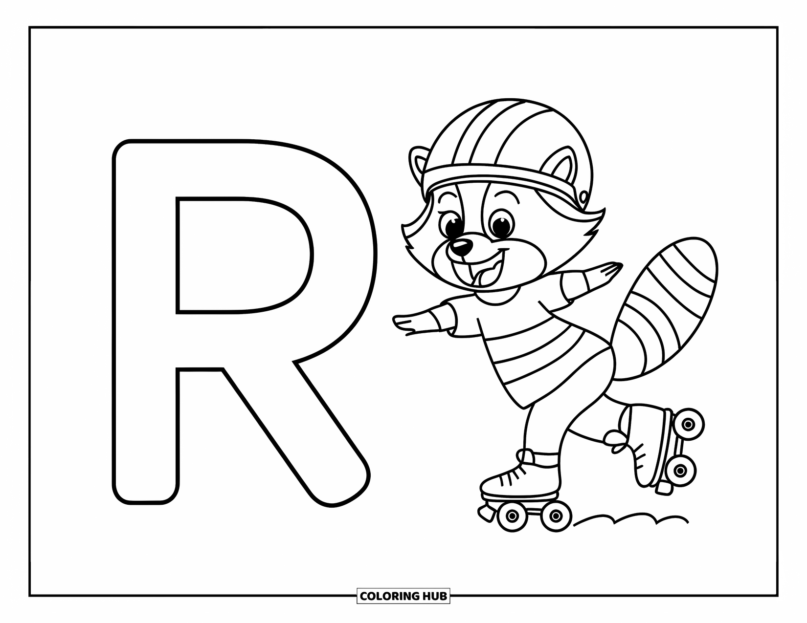 100+ Letter R Coloring Pages for Kids & Adults (Free Printable PDFs)