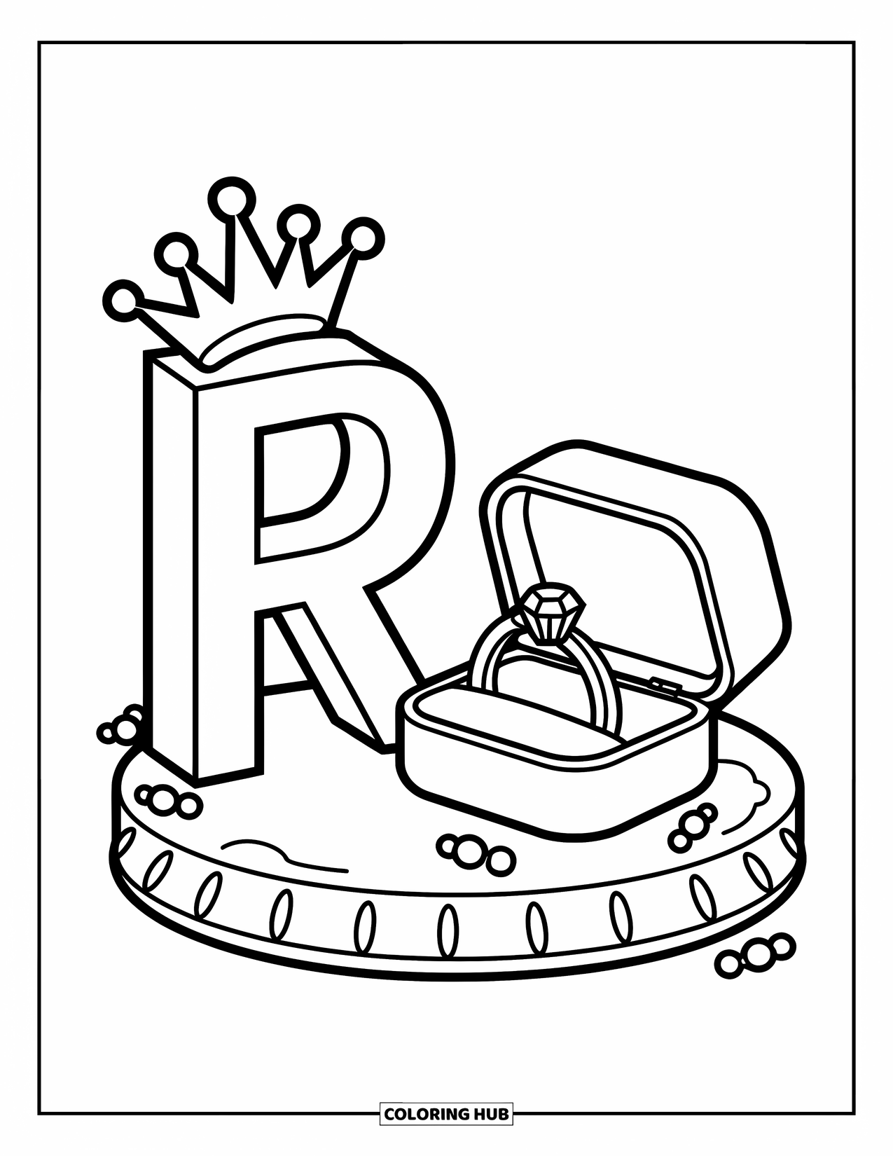 100+ Letter R Coloring Pages for Kids & Adults (Free Printable PDFs)