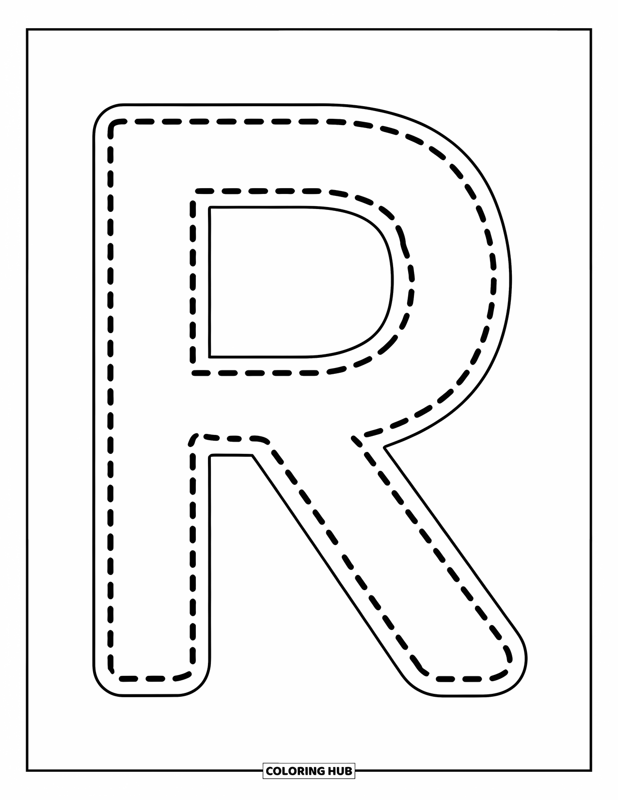 100+ Letter R Coloring Pages for Kids & Adults (Free Printable PDFs)
