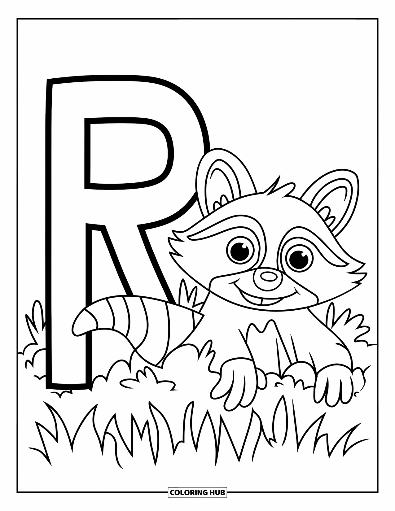 100+ Letter R Coloring Pages for Kids & Adults (Free Printable PDFs)