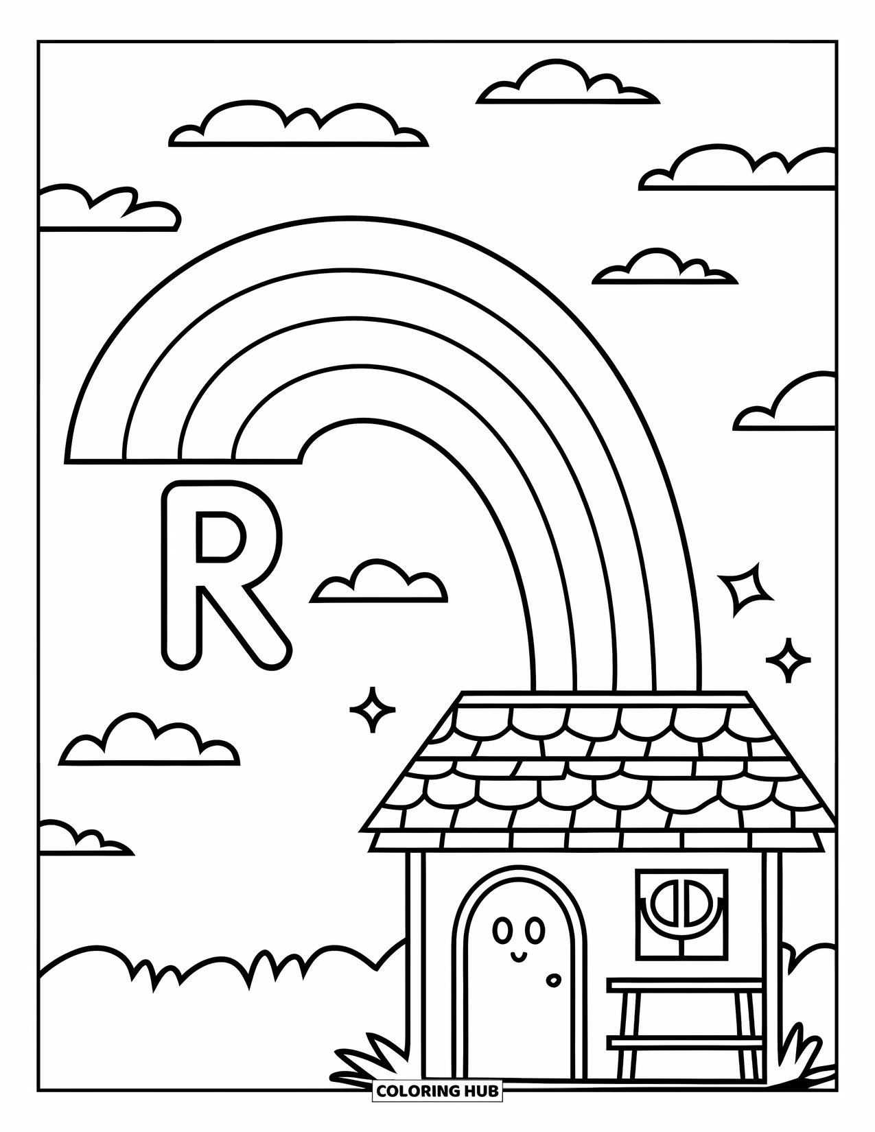 100+ Letter R Coloring Pages for Kids & Adults (Free Printable PDFs)