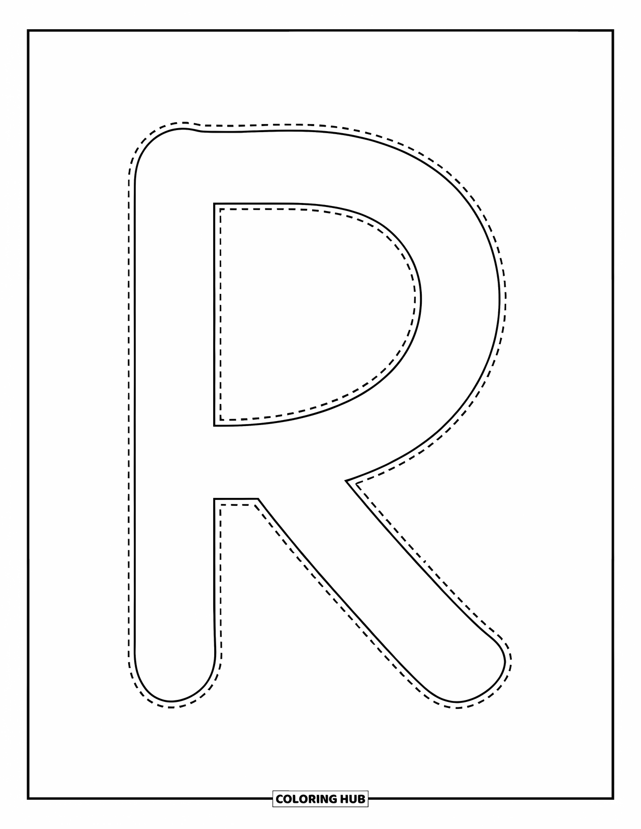 100+ Letter R Coloring Pages for Kids & Adults (Free Printable PDFs)