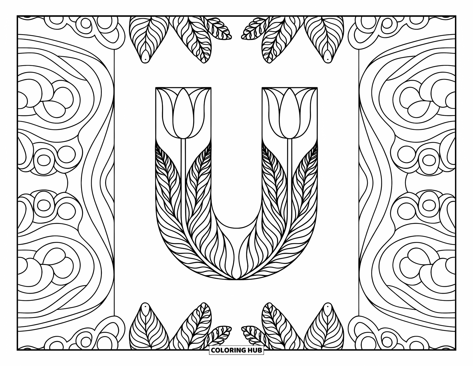 95+ Letter U Coloring Pages for Kids & Adults (Free Printable PDFs)