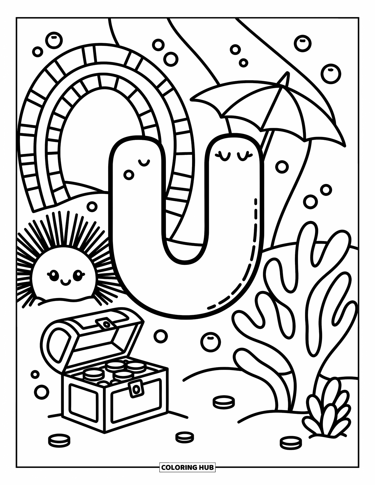 95+ Letter U Coloring Pages for Kids & Adults (Free Printable PDFs)
