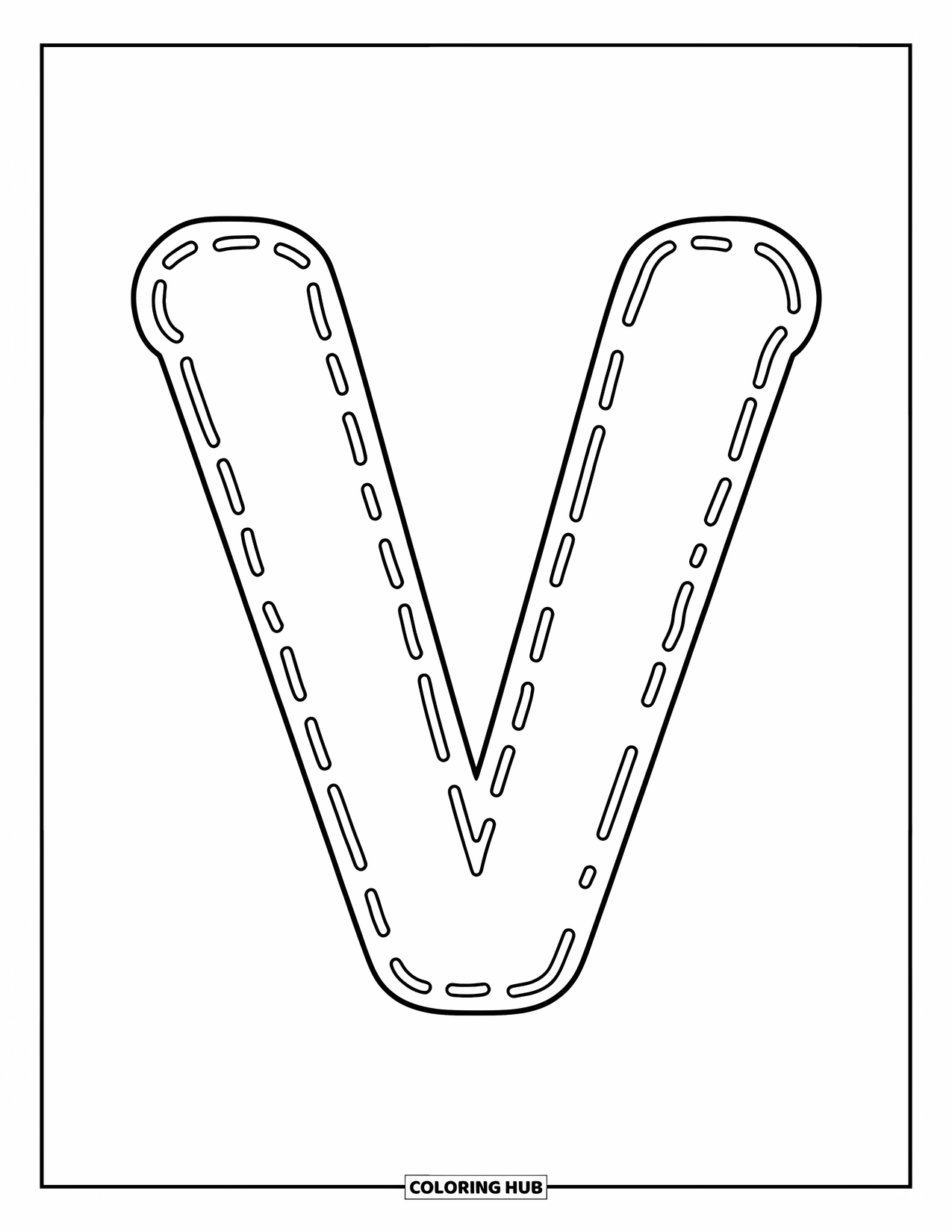 95+ Letter V Coloring Pages for Kids & Adults (Free Printable PDFs)