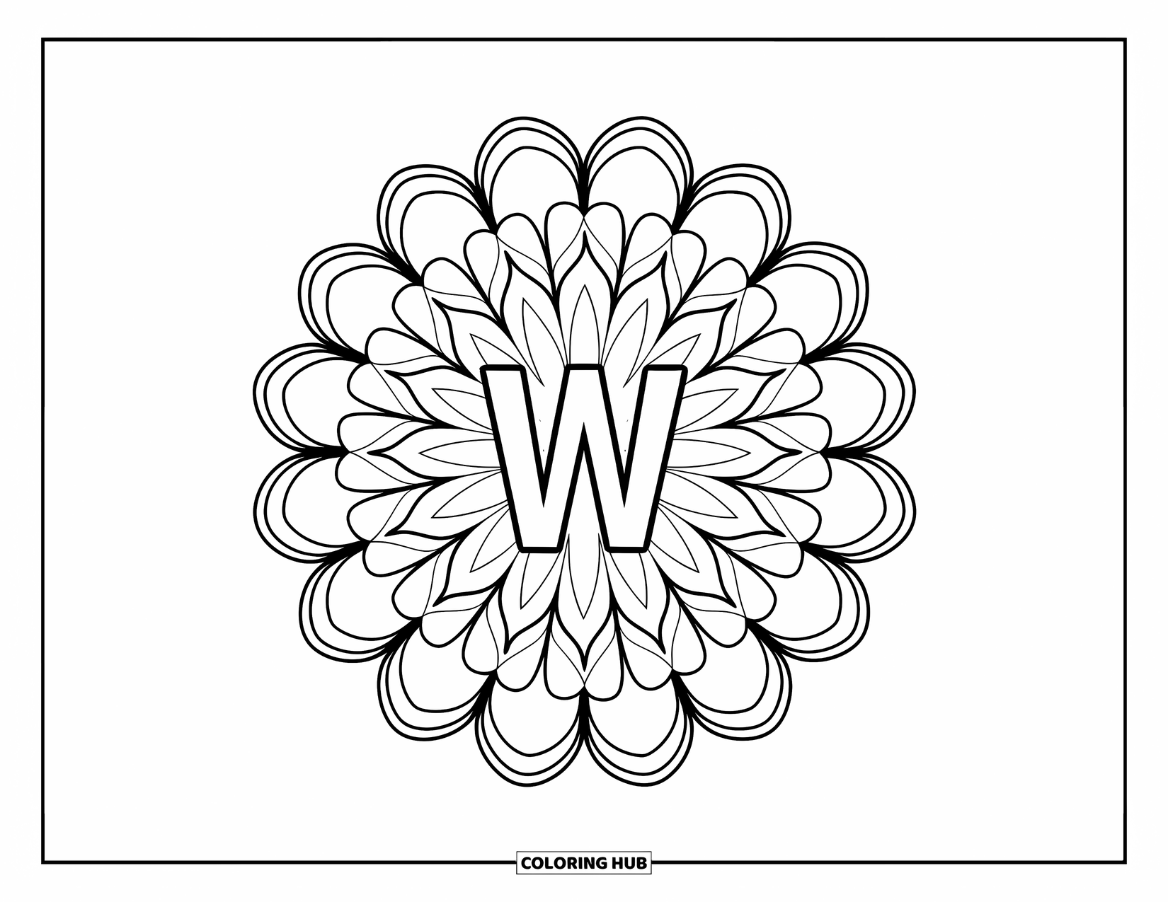 95+ Letter W Coloring Pages for Kids & Adults (Free Printable PDFs)