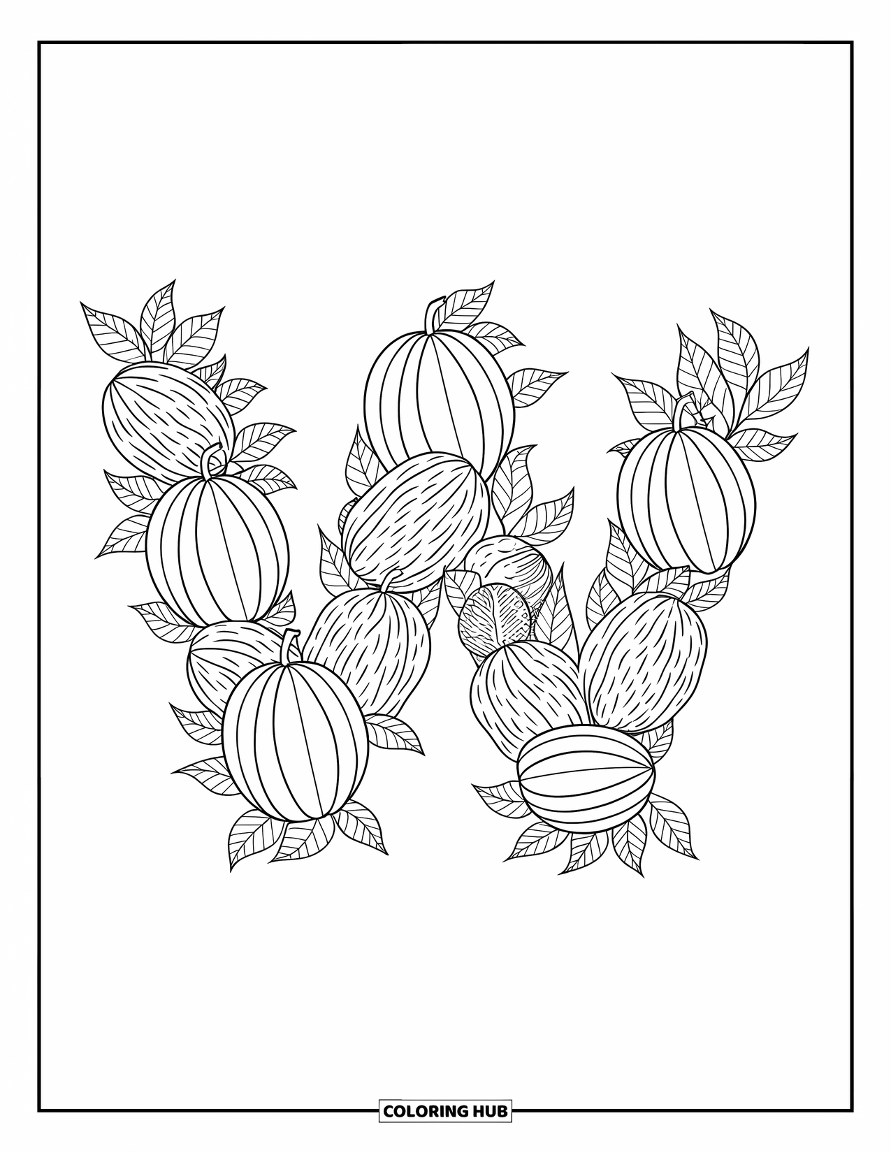 95+ Letter W Coloring Pages for Kids & Adults (Free Printable PDFs)