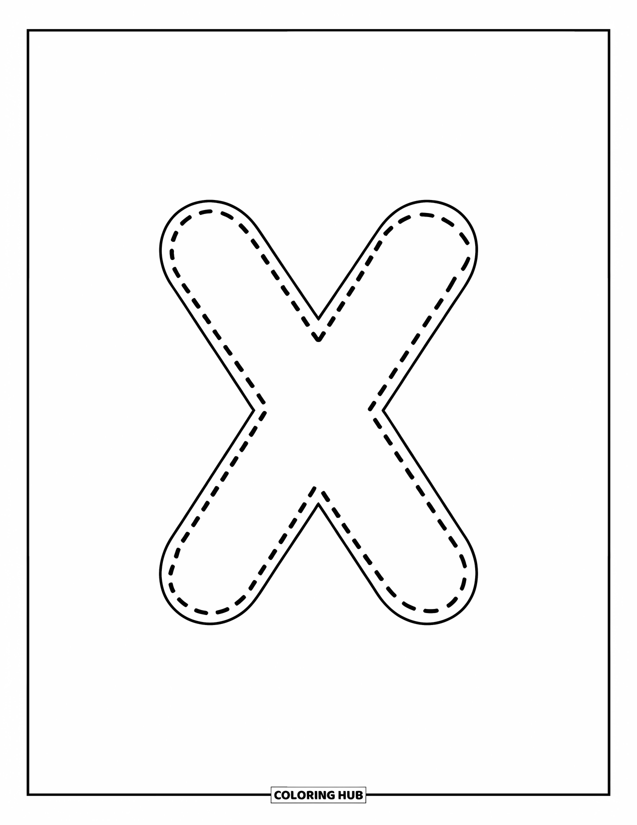 75+ Letter X Coloring Pages for Kids & Adults (Free Printable PDFs)