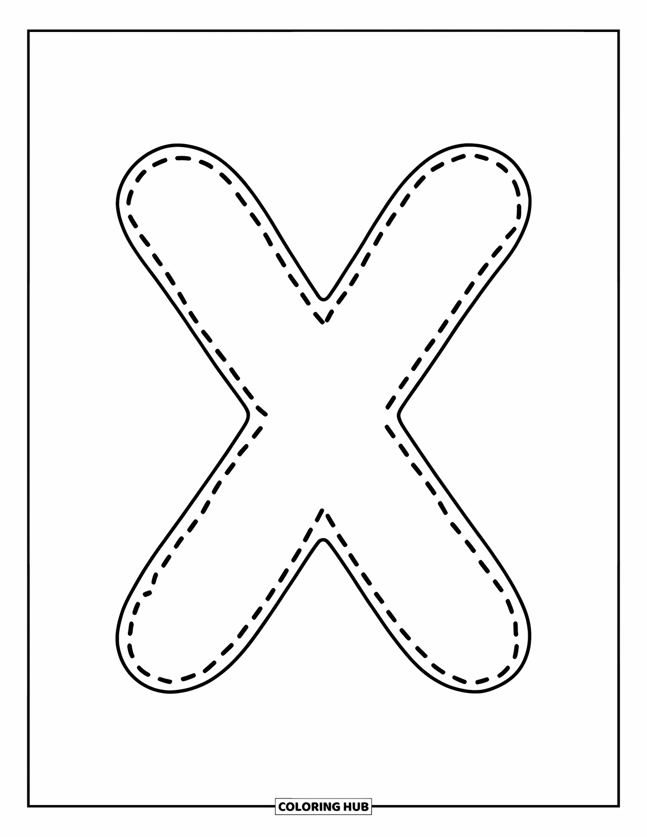 75+ Letter X Coloring Pages for Kids & Adults (Free Printable PDFs)