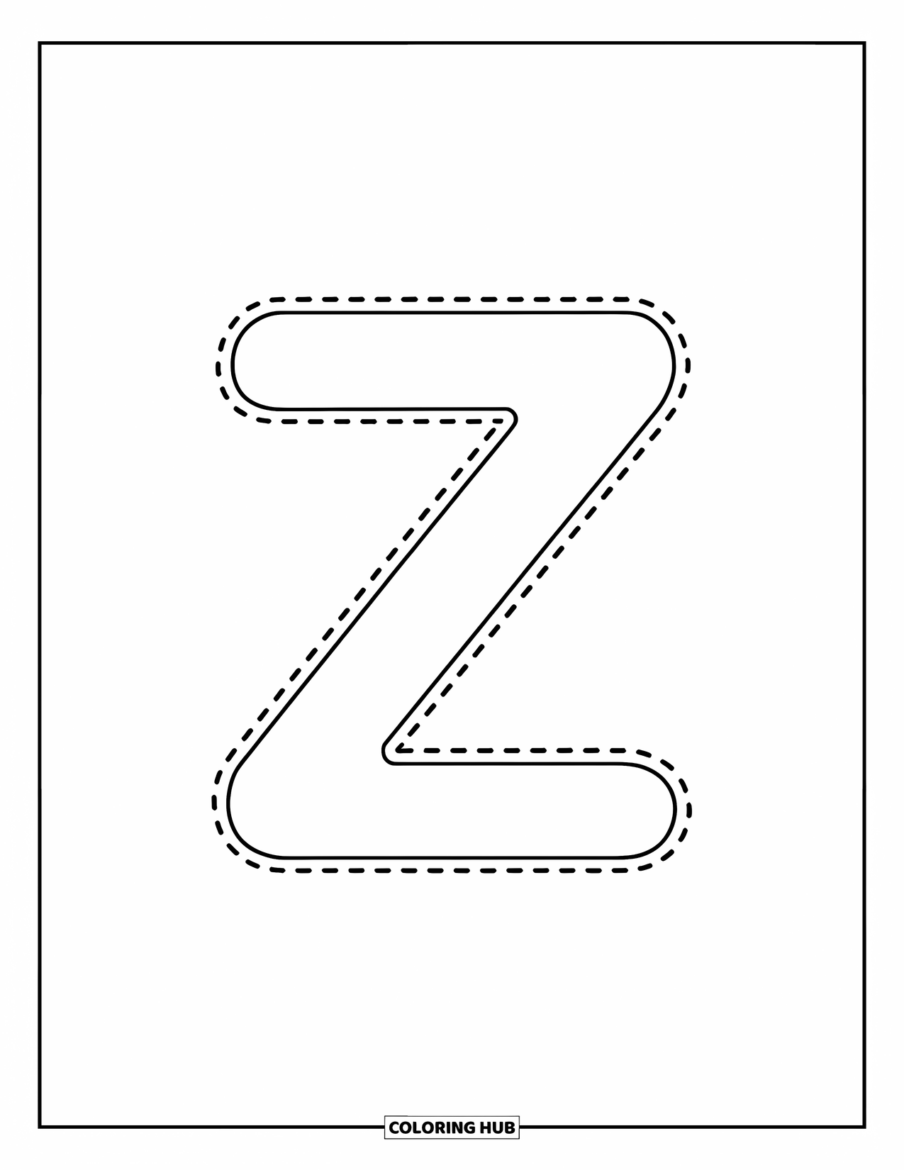 105+ Letter Z Coloring Pages for Kids & Adults (Free Printable PDFs)