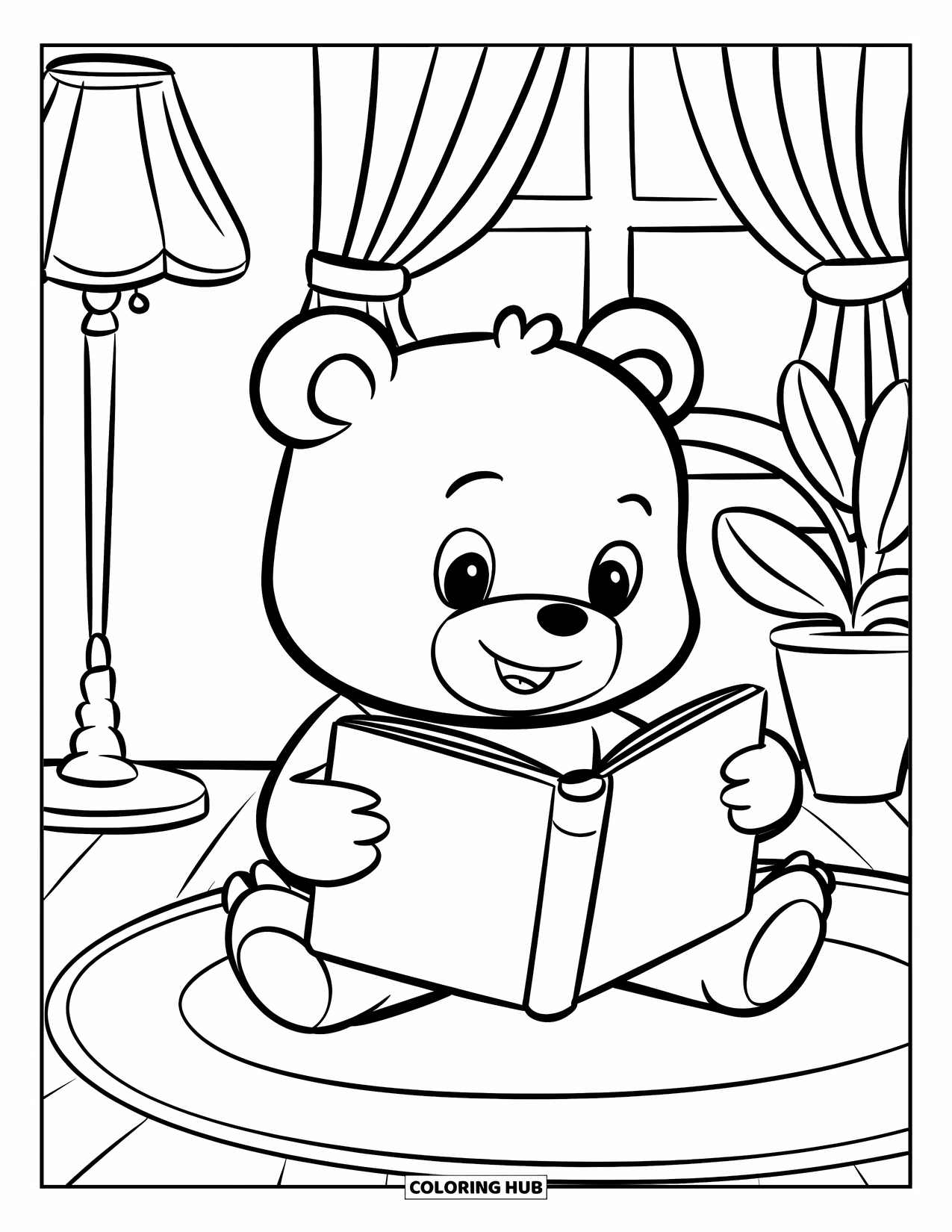130+ Library Coloring Pages for Kids & Adults (Free Printable PDFs)